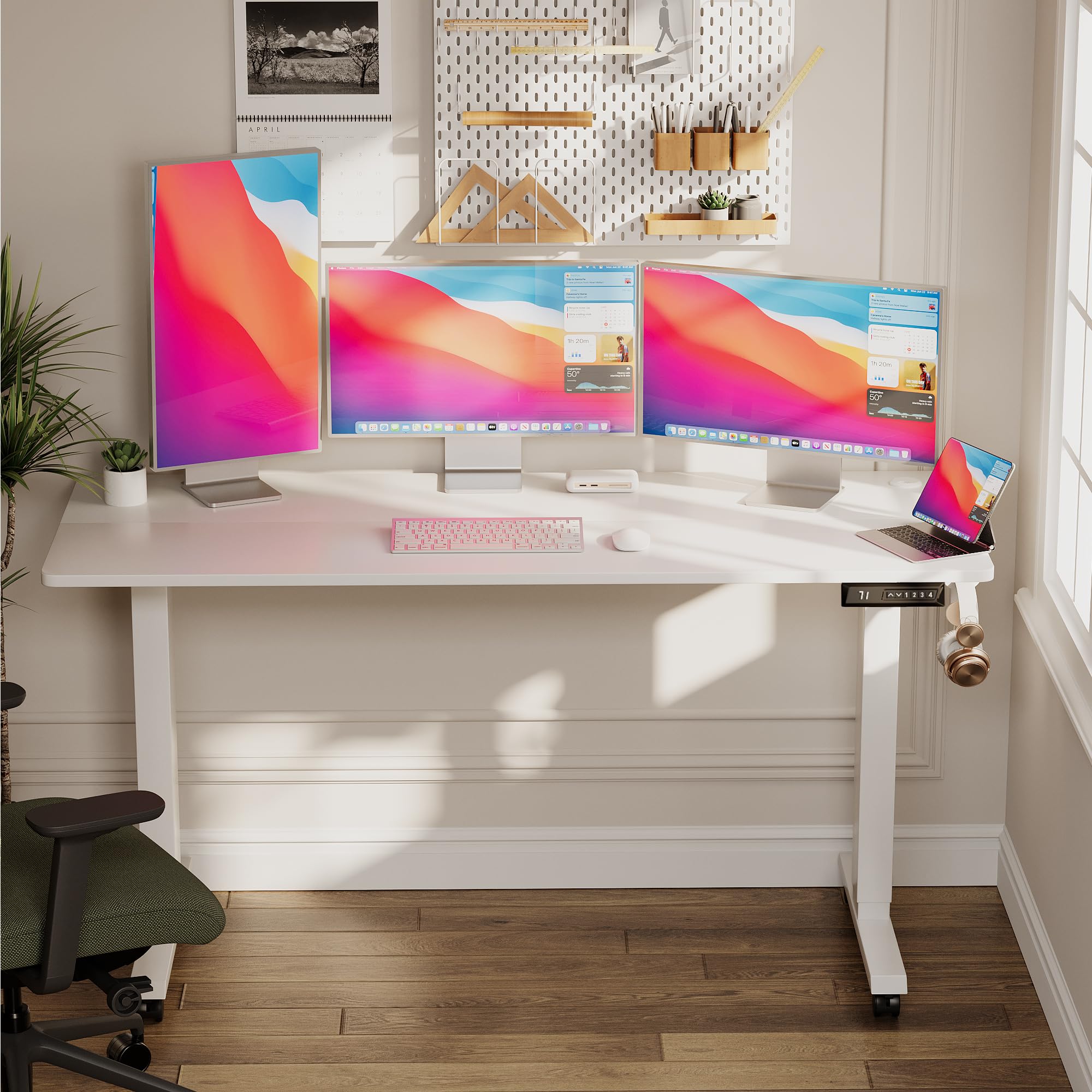 Snapklik.com : Shahoo Electric Standing Desk 60 Inch, Ergonomic Height ...