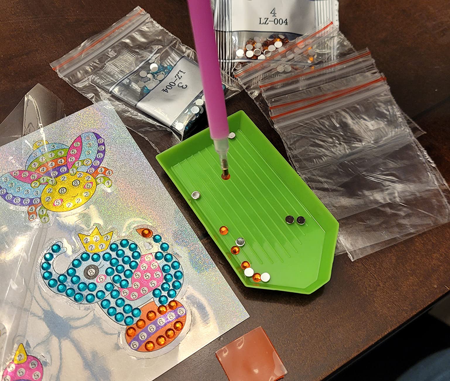 Amazon.com: FUMAX 24Pcs Diamond Art Kits for Kids, DIY Diamond Gem Art ...