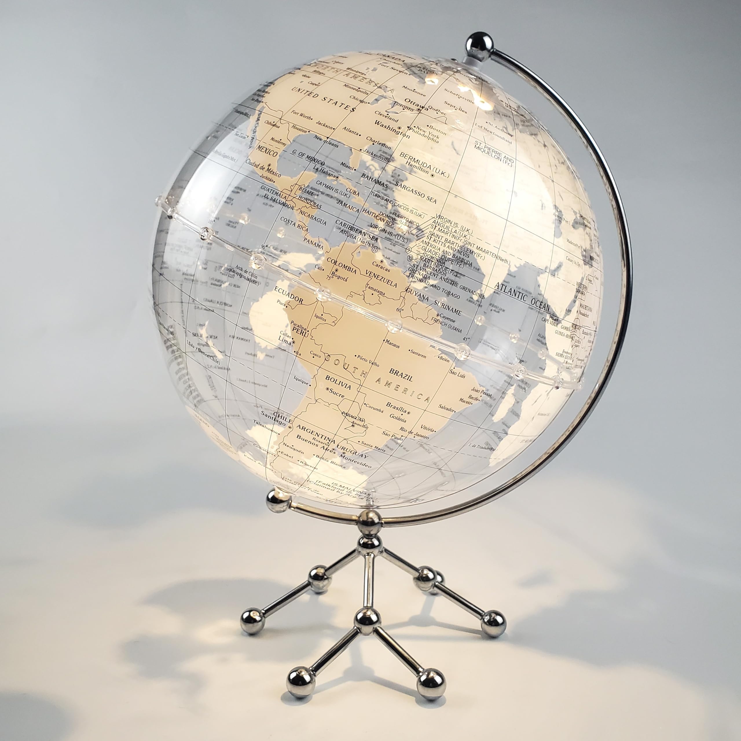Amazon.com: Generic White Earth Globe Desk Lamp, Touch Switch, Globe ...