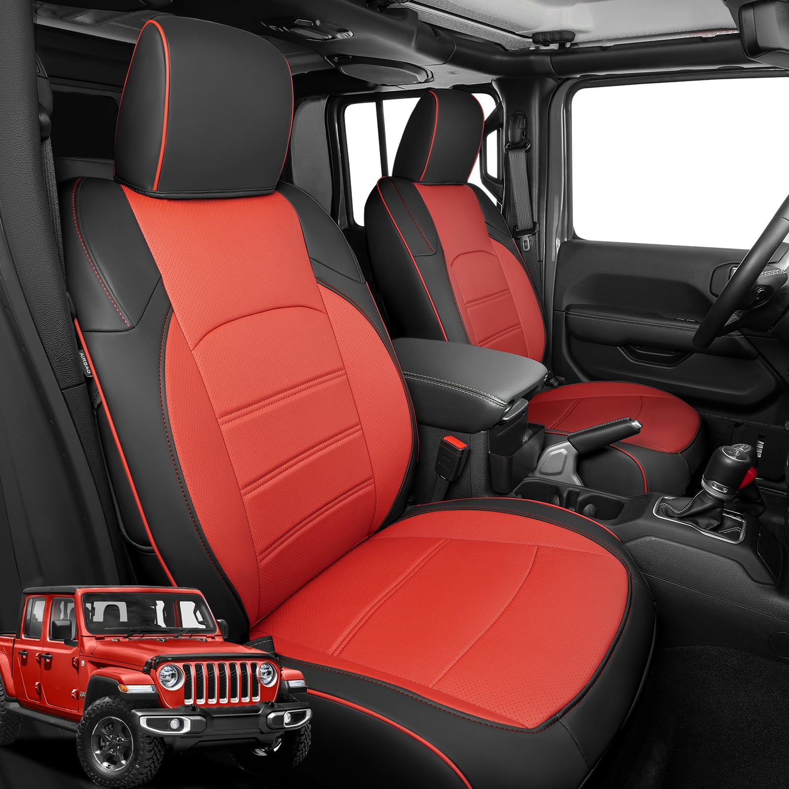 CreekT Custom Fit for Jeep Gladiator Seat Covers 2024 2023 2022 2021 ...