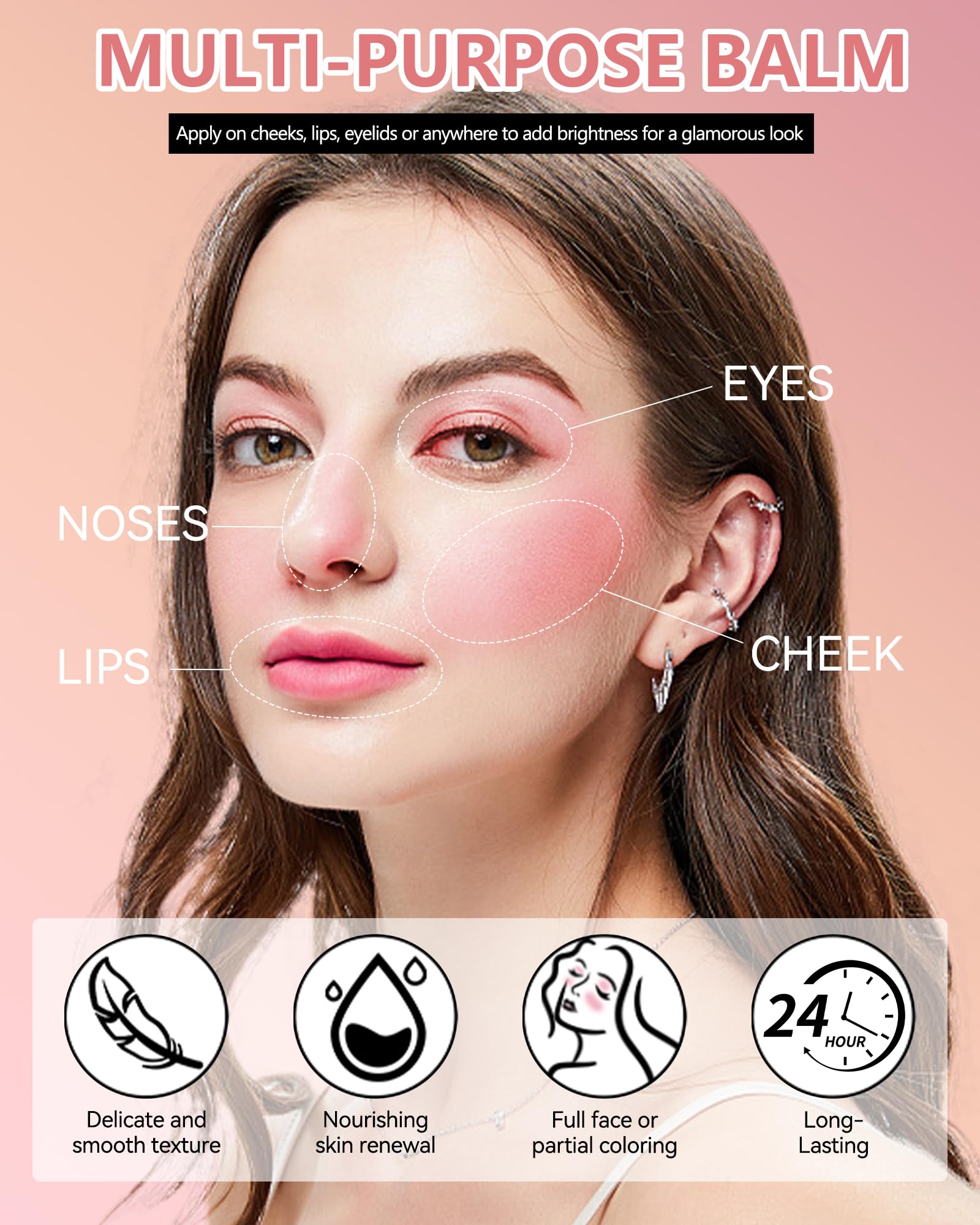 Snapklik.com : Miracle Glow Balm - Hydrating Tinted Cream Blush, Multi ...