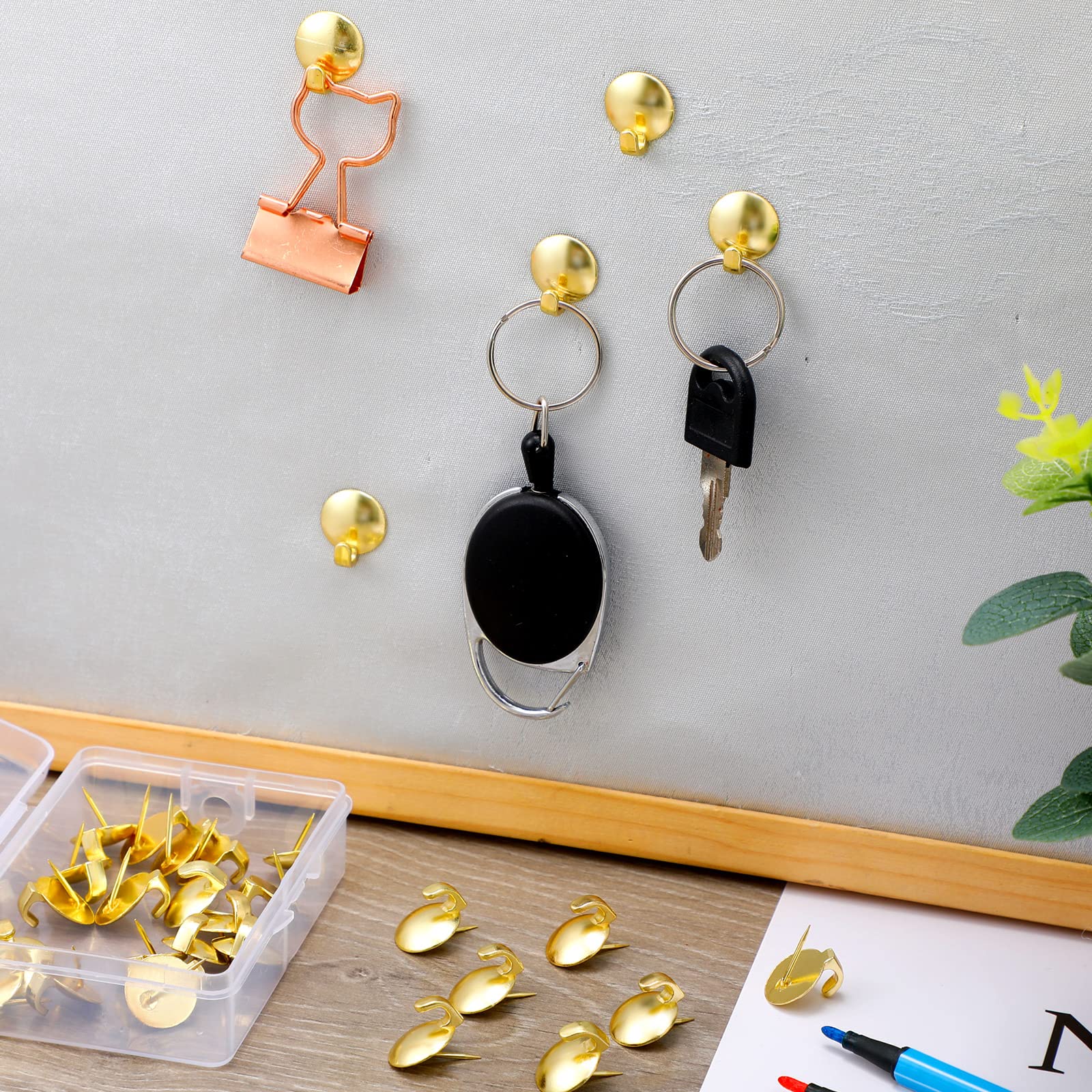 Snapklik.com : Zhengmy 30 Pcs Metal Cubicle Hooks Fabric Panel Wall ...
