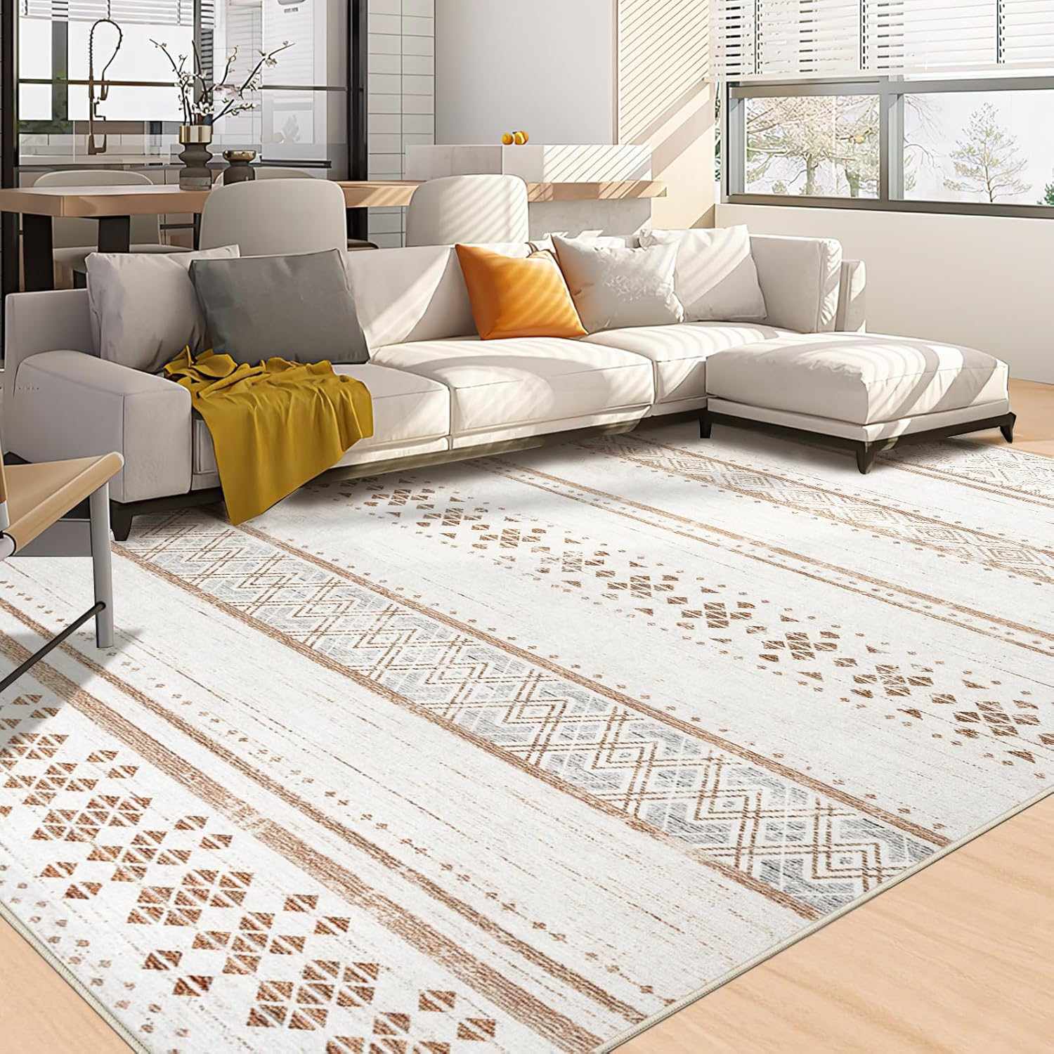 Amazon.com: BESTSWEETIE 8x10 Area Rug for Living Room Washable Rug ...