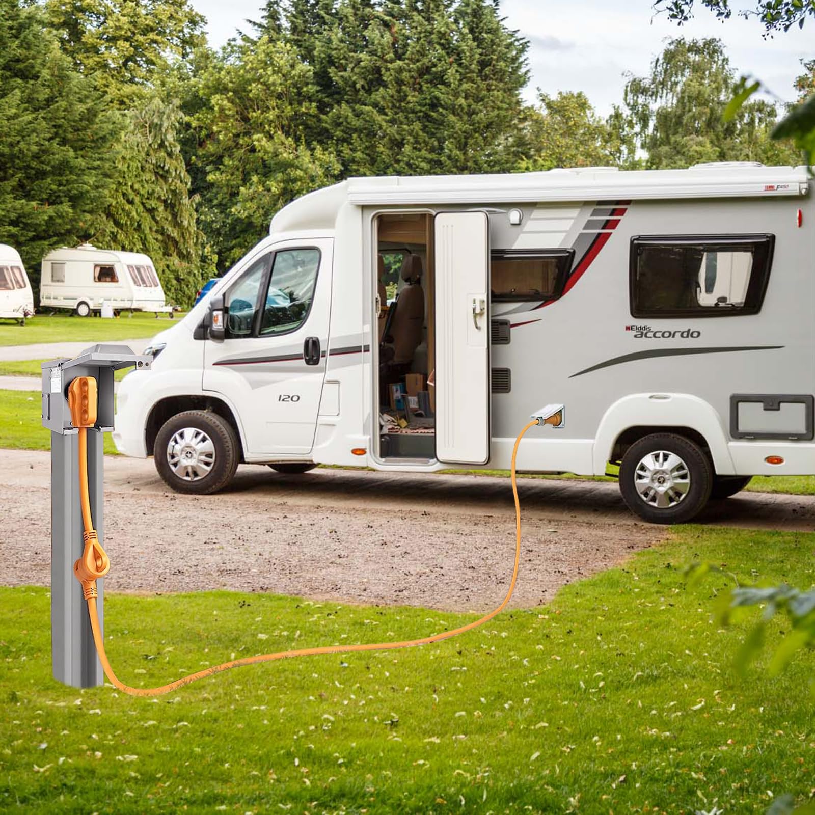 Snapklik.com : 30 Amp 125 Volt RV Power Outlet Box- 30 Amp RV Plug Box ...