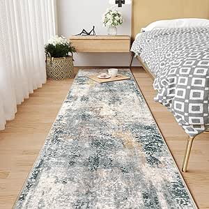 Amazon.com: Morebes Modern Abstract Runner Rug, 2x8 Washable Rug ...