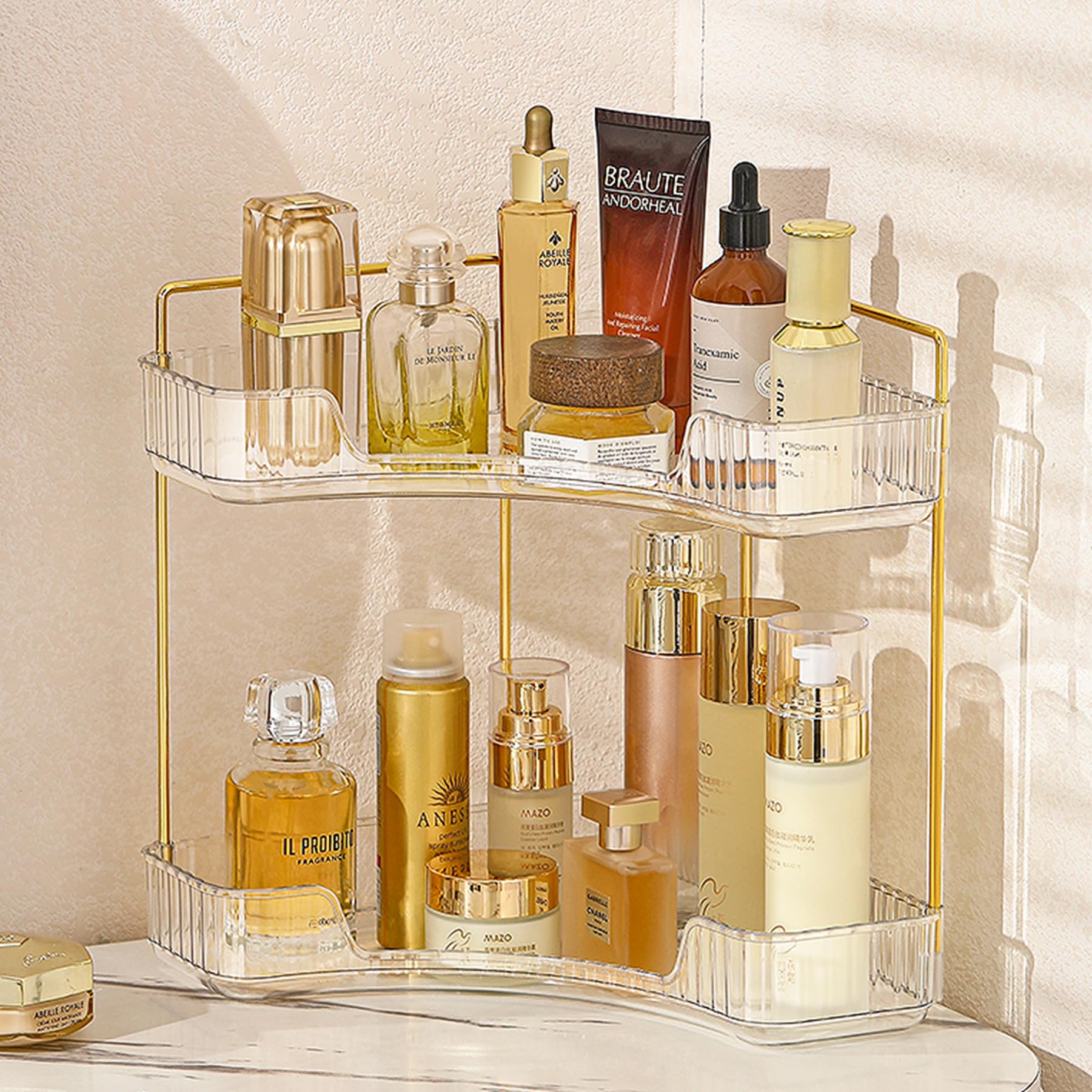 Amazon.com: Aveniee Corner Bathroom Counter Organizer, Bathroom ...