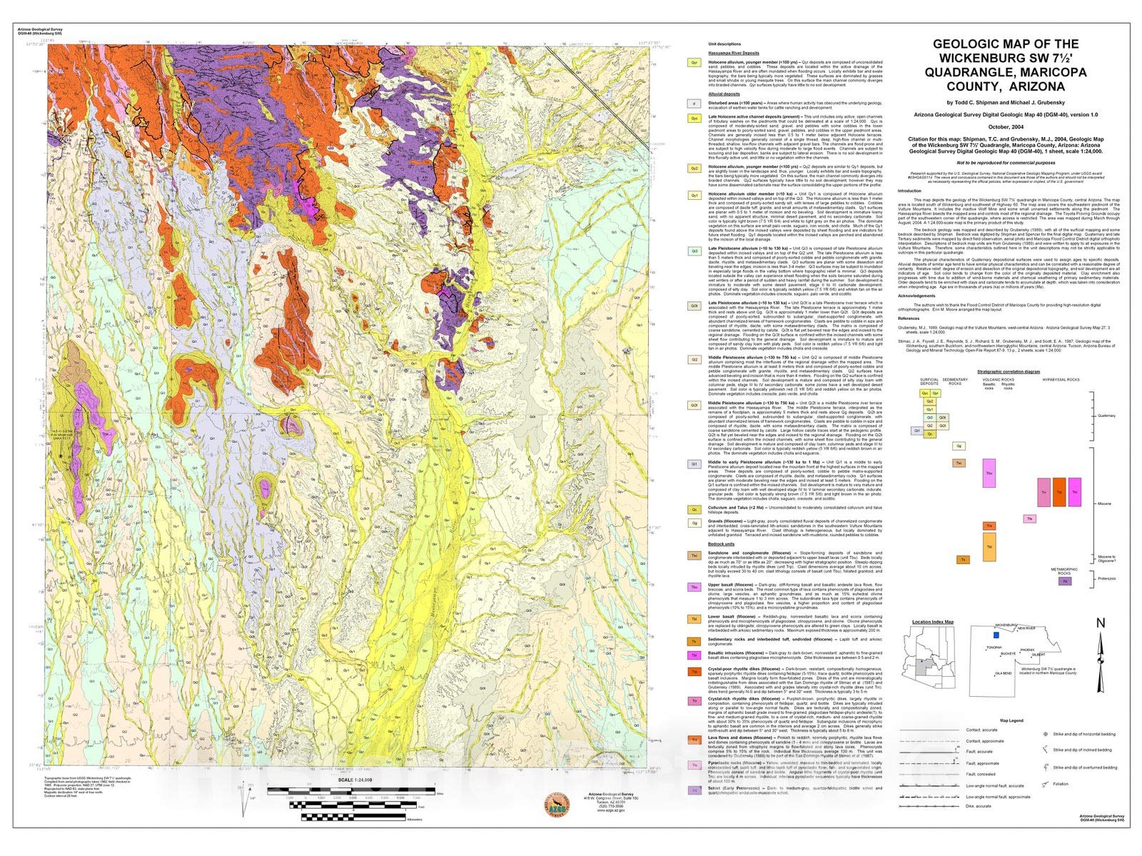 Mapa De Wickenburg, Arizona San Luis, AZ