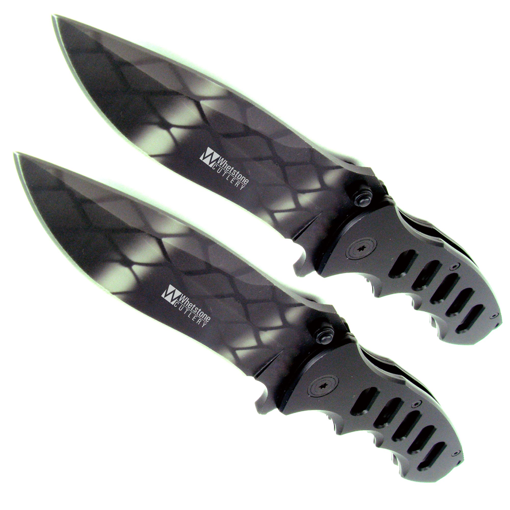 Amazon.com : Extreme Tactical Folding Pocket Knives, Black : Hunting ...