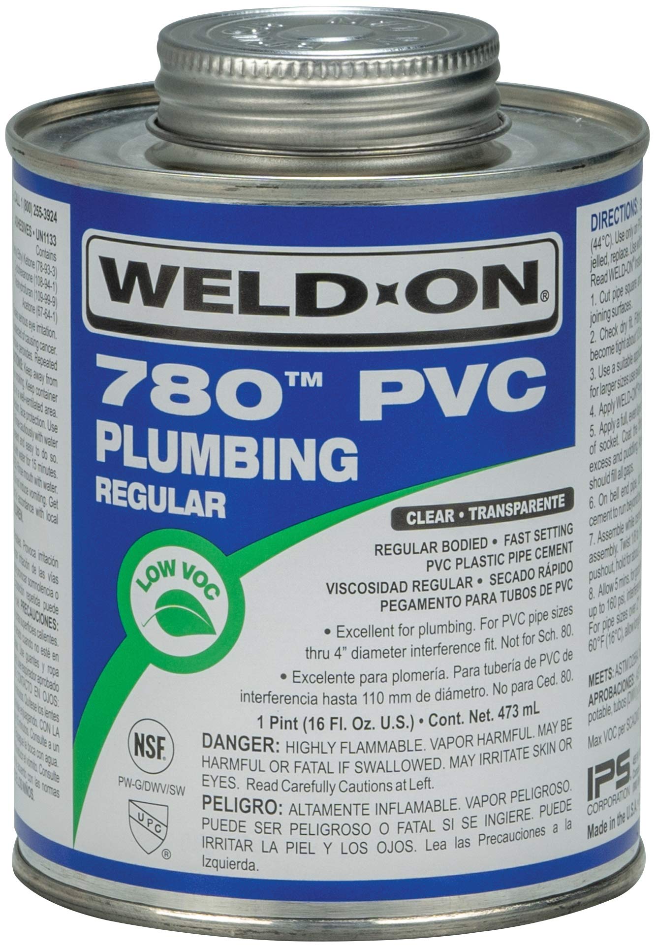 Snapklik.com : Weld-On 14002 780 PVC Regular-Bodied High Strength ...