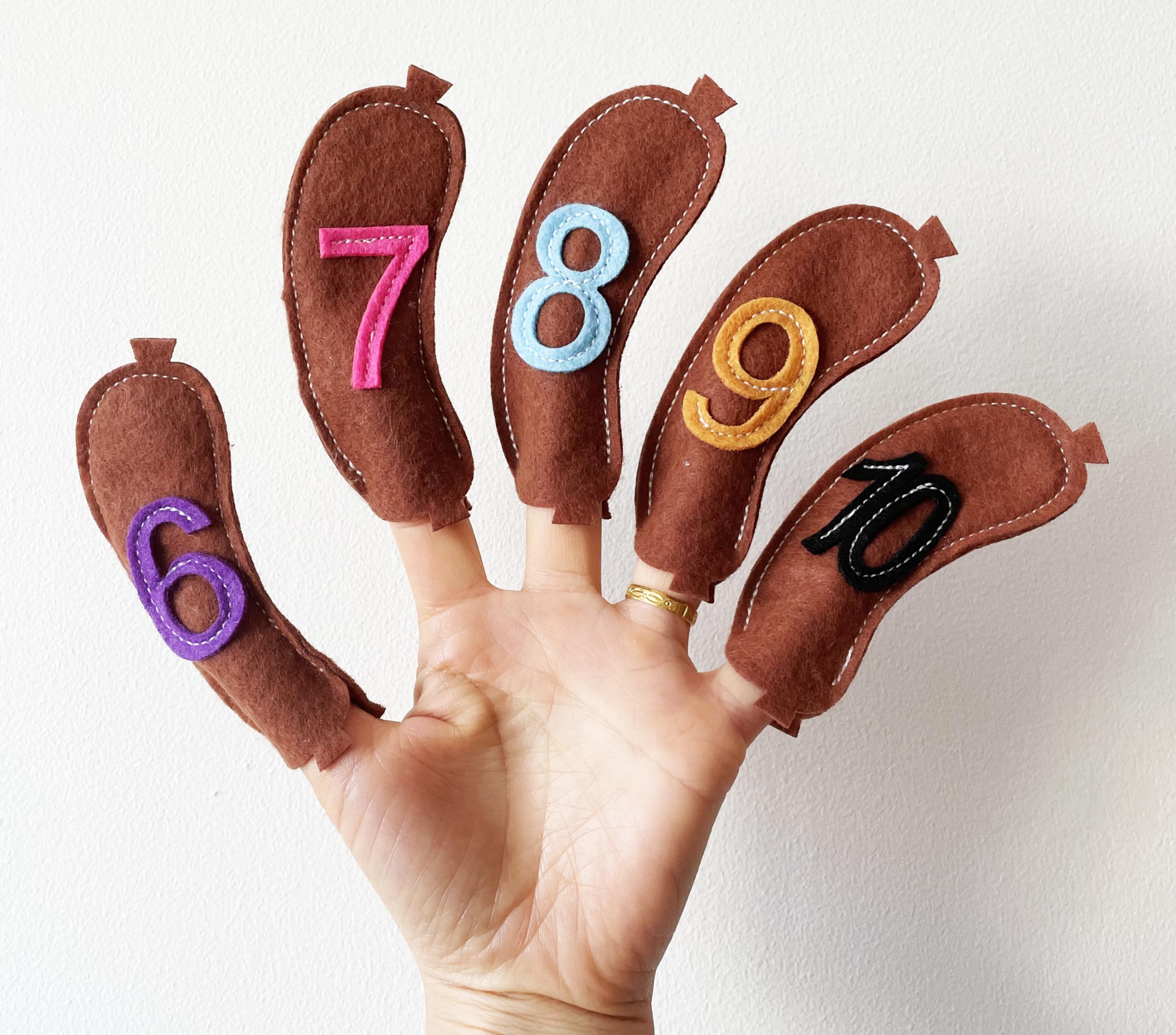 Nursery Rhyme “10 Fat Sausages” Finger Puppet with Numbers 1-10 Fun and ...