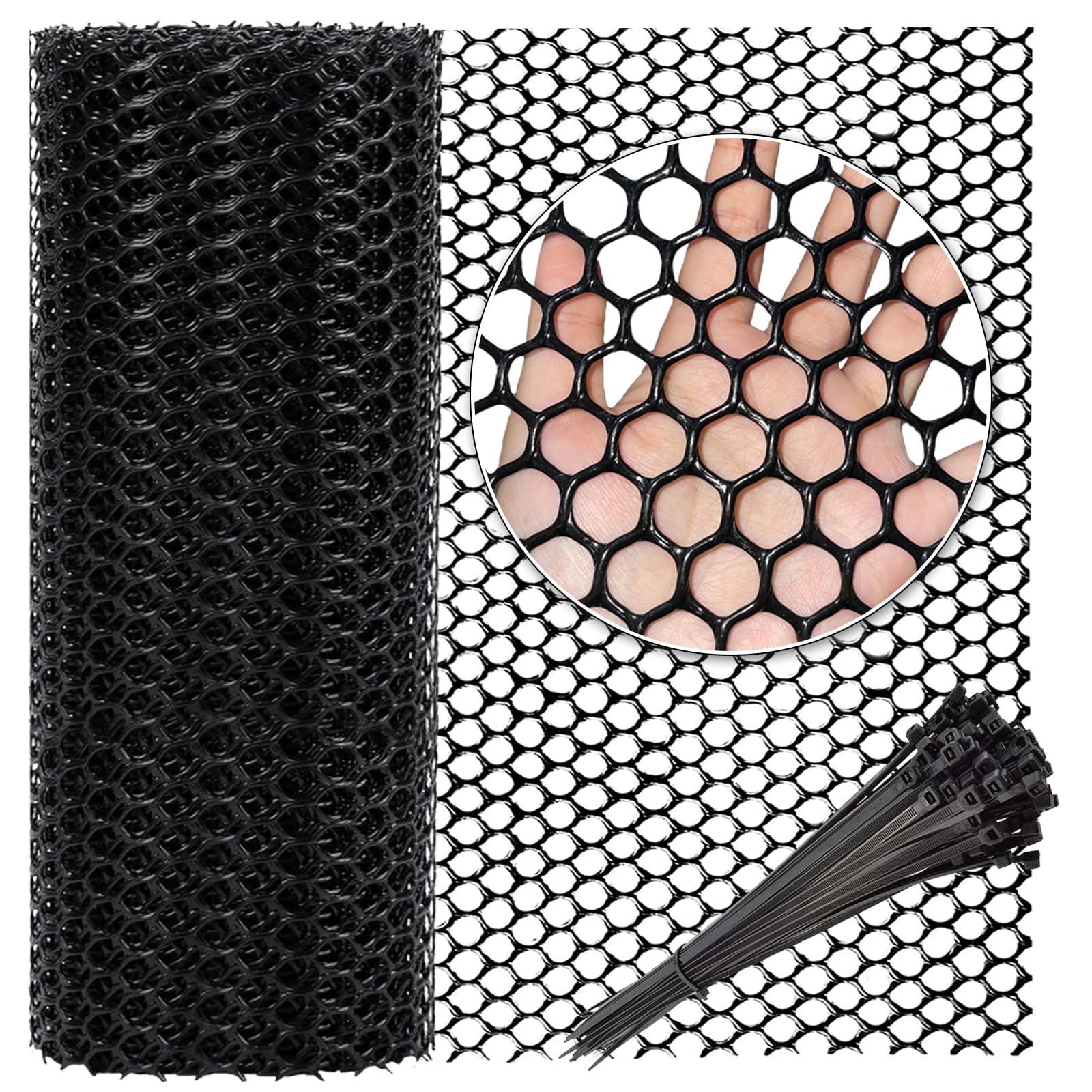 Amazon.com : NDSWKR Plastic Chicken Wire Fencing Mesh, 15.7IN x 33FT ...