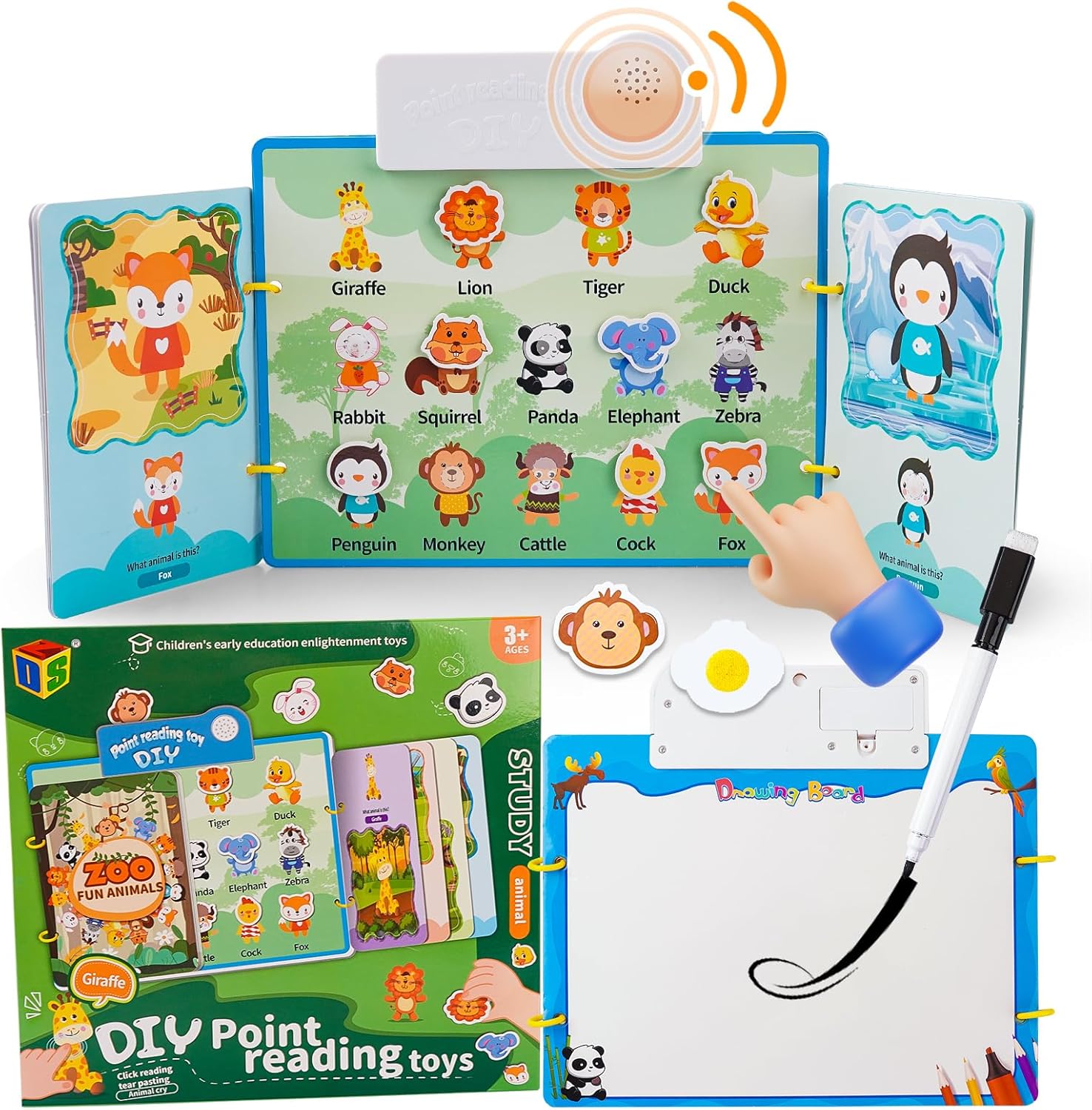 Amazon.com: Talking Books for Toddlers 1-3,Interactive Electronic ...