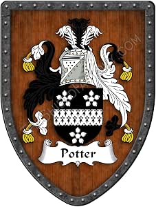 Amazon.com: Potter Family Crest Custom Coat of Arms, Family Ancestry ...