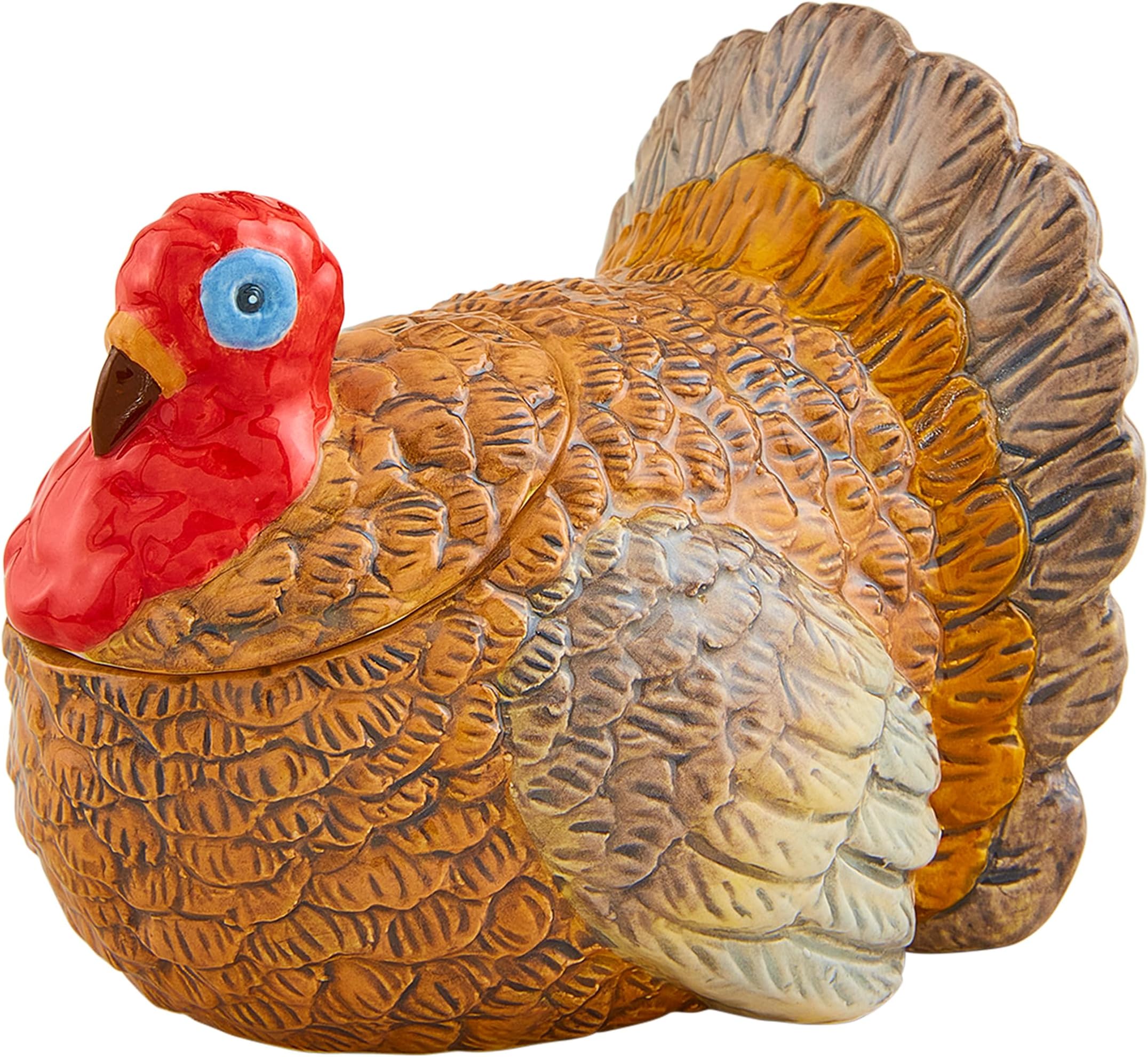 Amazon.com: Mud Pie Turkey Gather CANISTERS, 4 1/2" x 5 1/4", BROWN ...