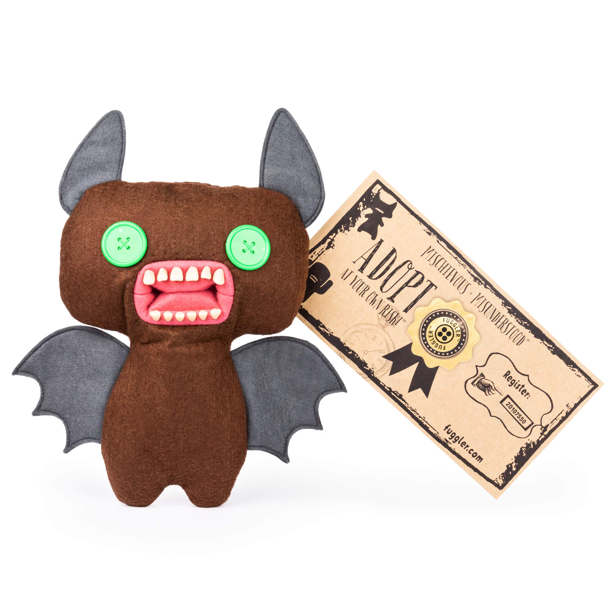 Buy Fugglers, Funny Ugly Monster, 9 Inch Count Fuggula (Brown) Plush ...