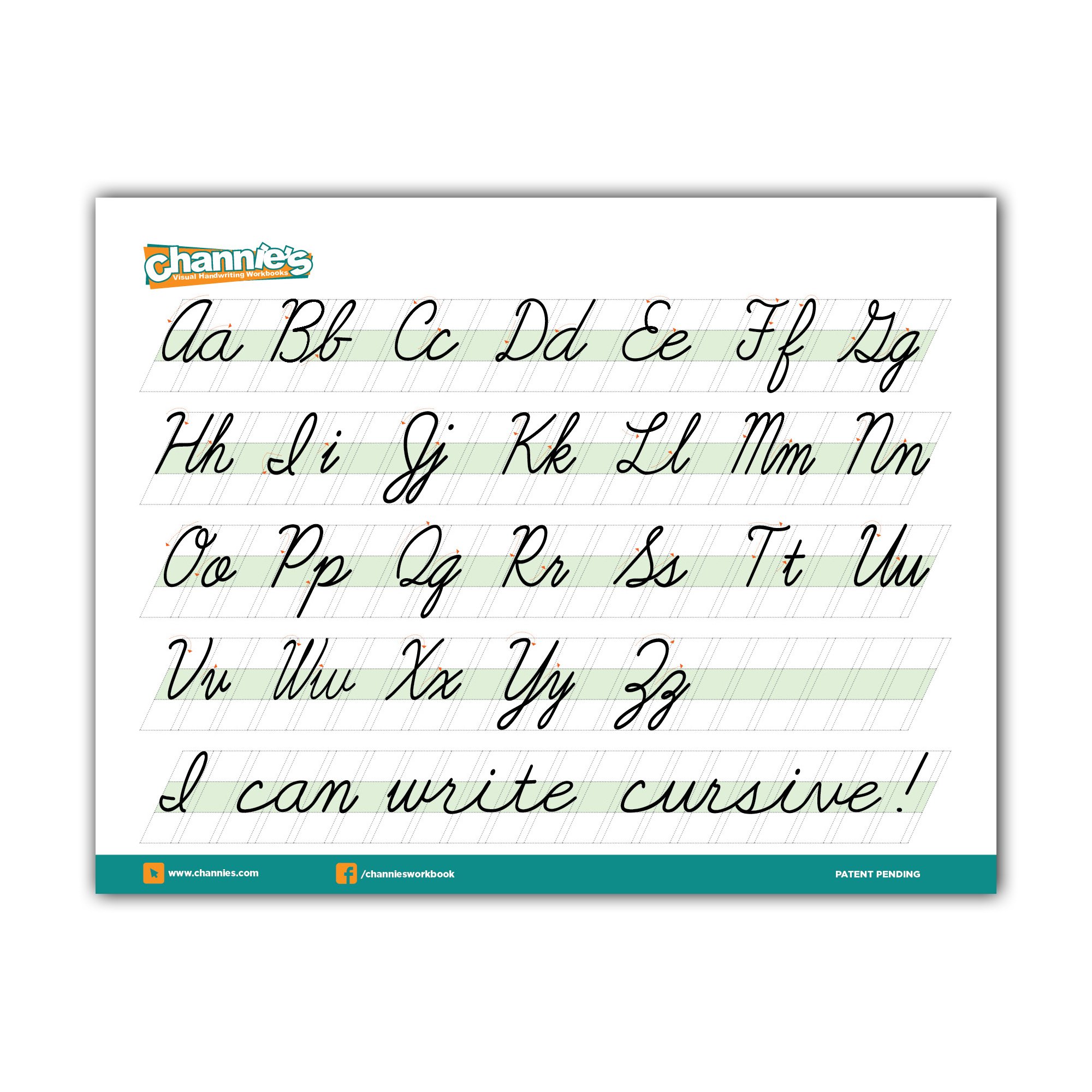 Snapklik.com : Channies Easy Peasy Cursive Handwriting Workbook For Kids