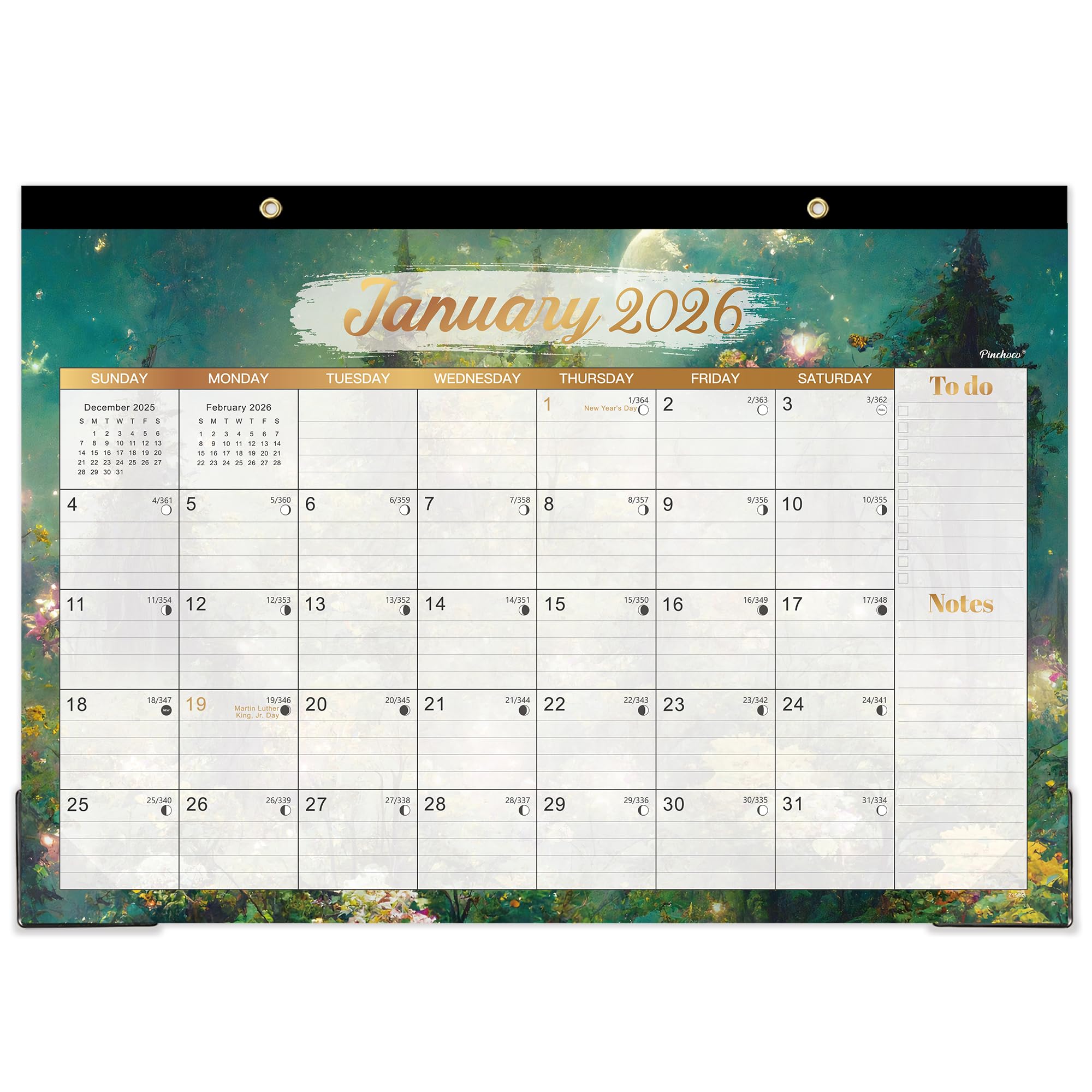 Snapklik.com : 2026 Desk Calendar - Desk Calendar 2026, Jan. 2026 - Dec ...
