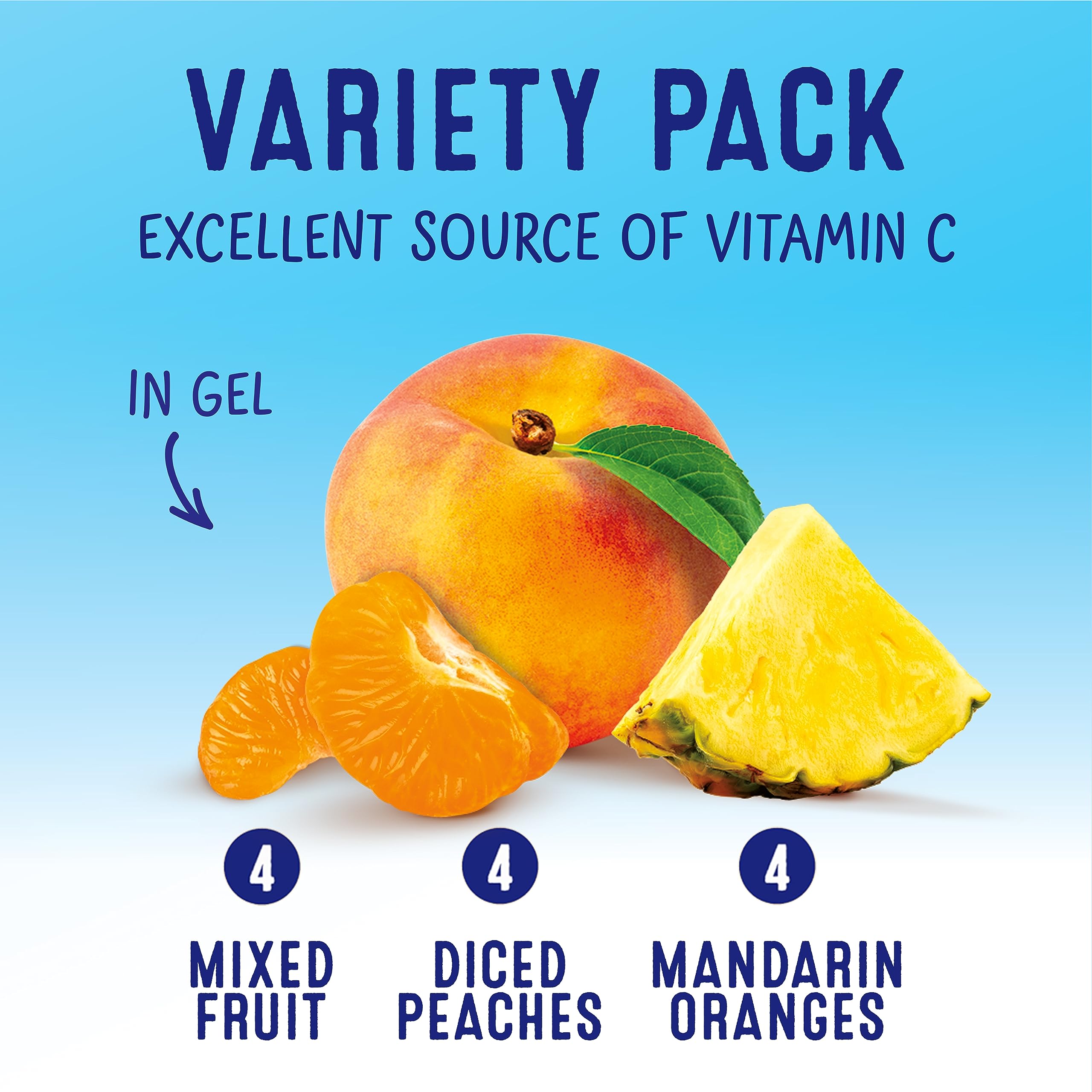 Snapklik.com : Fruit Bowls In Gel Variety Pack Snacks, Peaches, Mixed ...