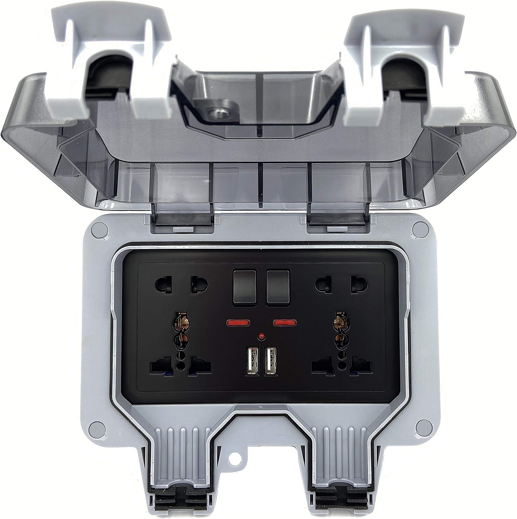 BG Electrical WPL22 IP66 2 Gang 13 A Decorative Outdoor Weatherproof ...