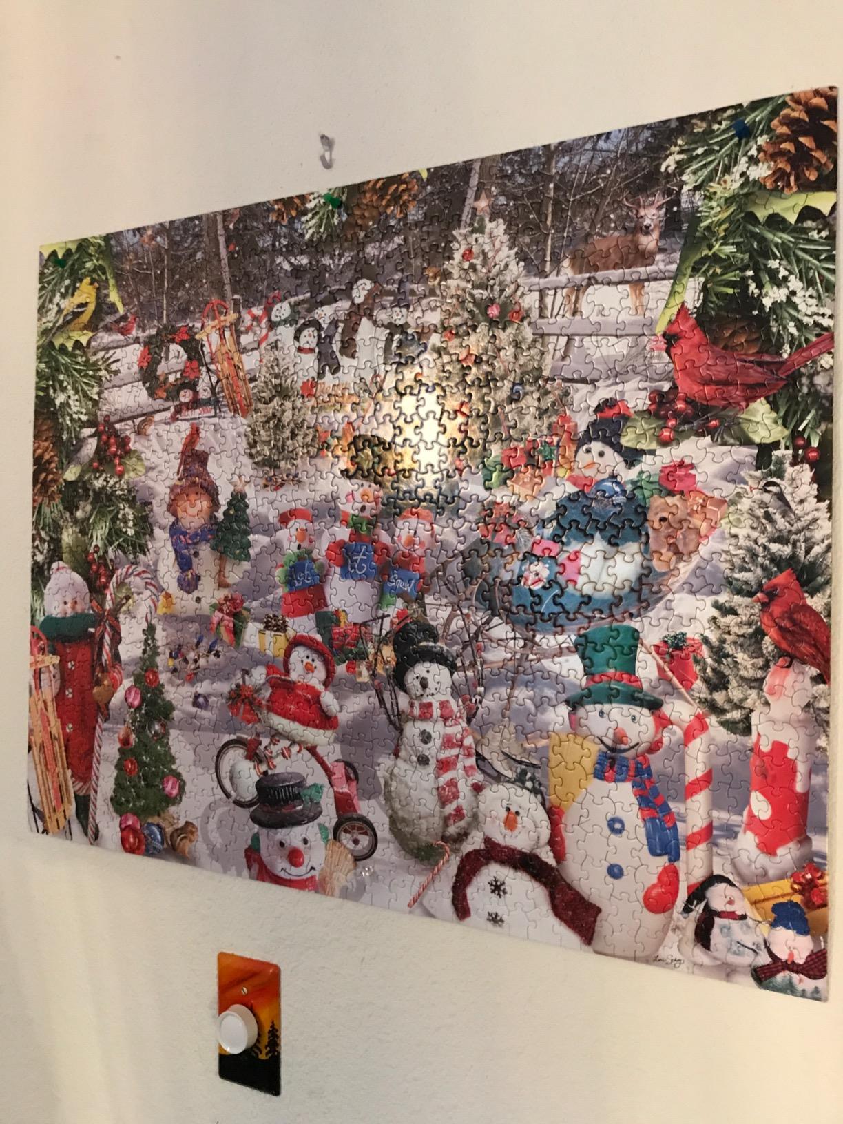 Amazon.com: White Mountain Puzzles Snowmen - 1000 Piece Jigsaw Puzzle ...