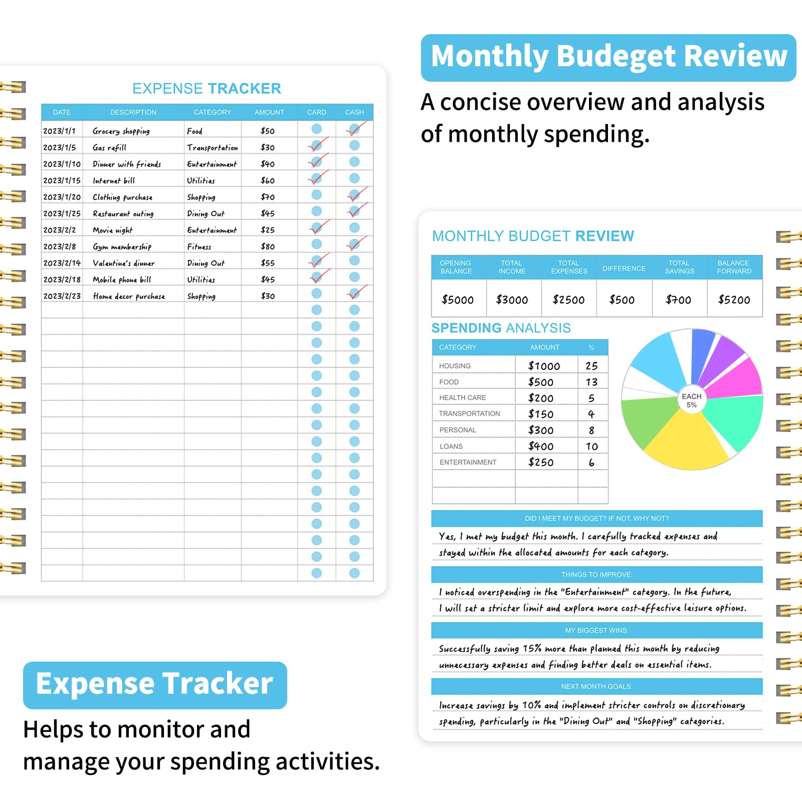 Snapklik.com : Budget Planner - Monthly Budget Book