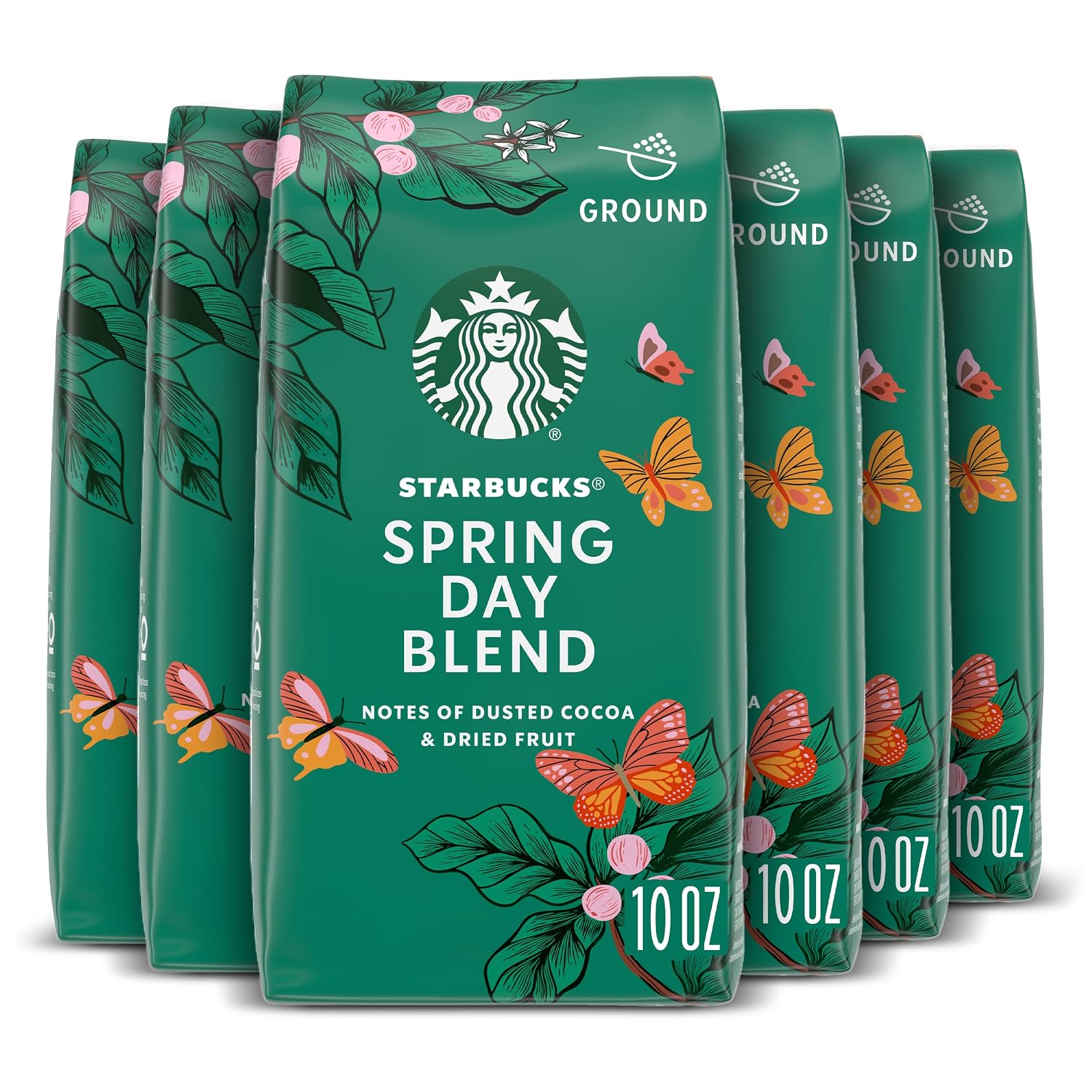 Amazon.com : Starbucks Ground Coffee, Medium Roast, Spring Day Blend ...