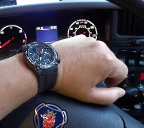 Affute Mens Watches Sports Waterproof Chronograph Watch with Silicone ...