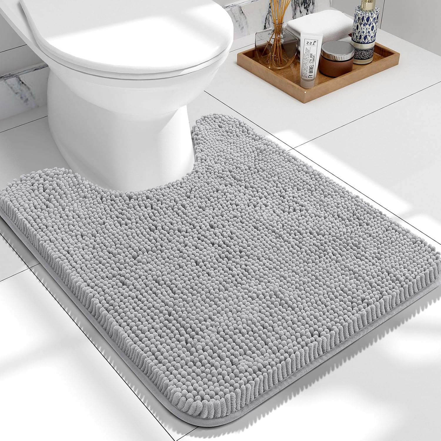 Amazon.com: OLANLY Toilet Rugs U-Shaped 24x20, Extra Soft Absorbent ...