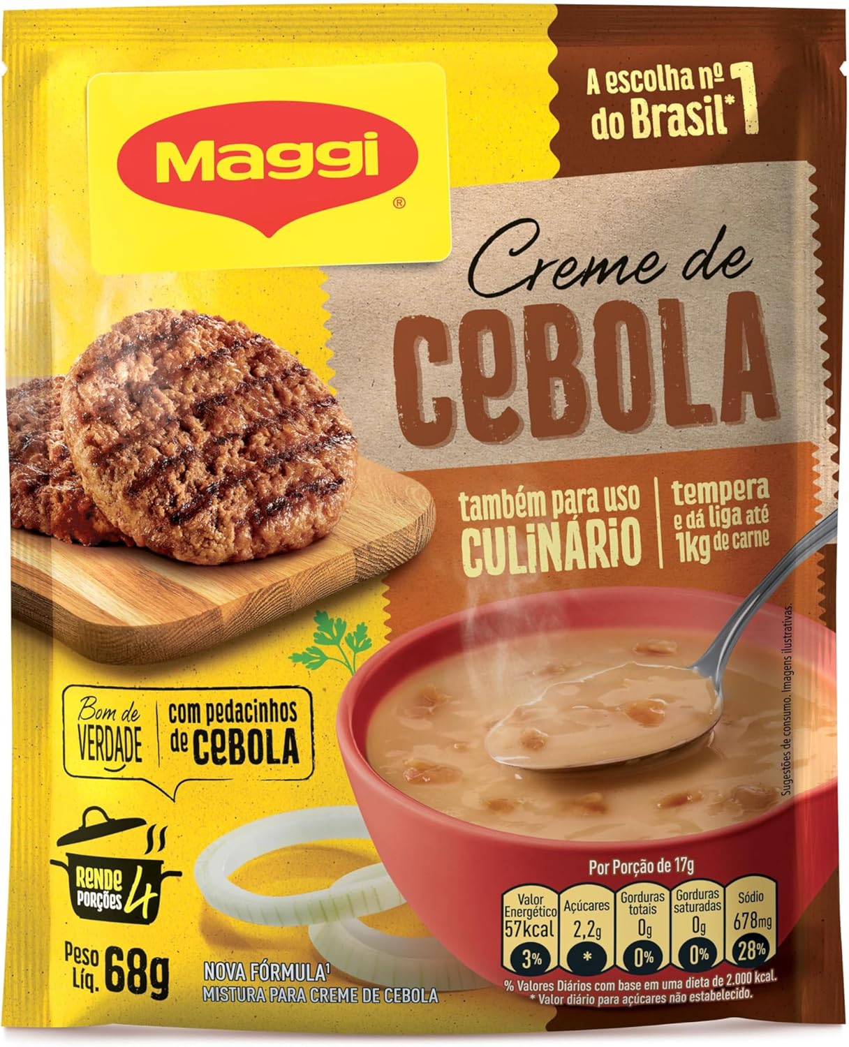 MAGGI Creme Cebola Sachê 68g | Amazon.com.br