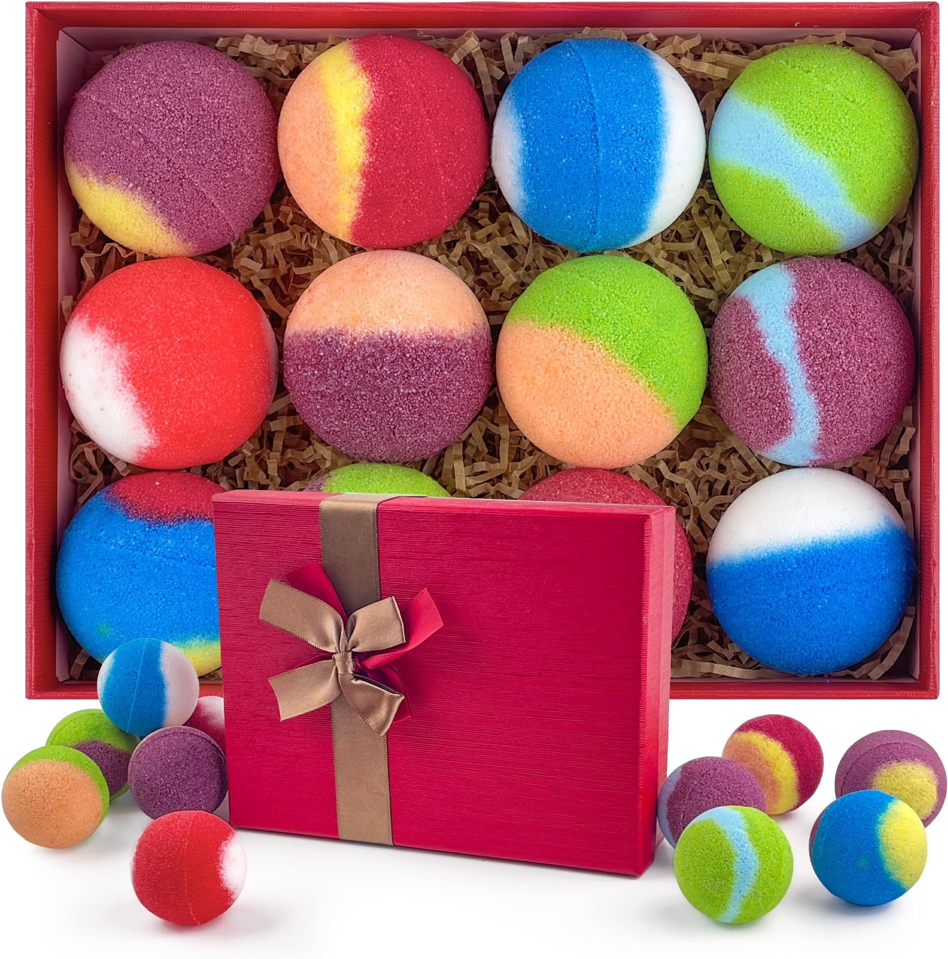 Amazon.com: Luxury Bath Bombs for Women - Gift Set of 12 Large ...