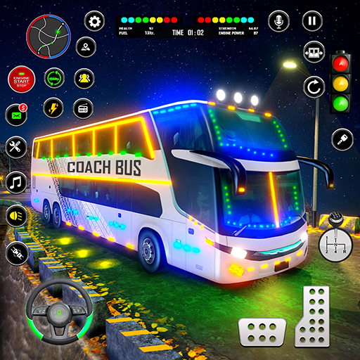 Tourist Coach Bus Driving Simulator & Modern Public Transport Passenger ...