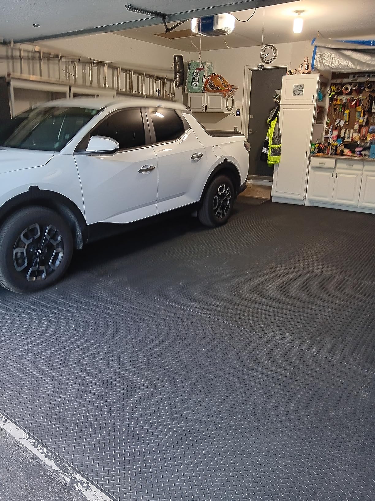 Amazon.com: Garage Floor Mat 2.5mm Oxford PVC Rubber Flooring Mats Anti ...