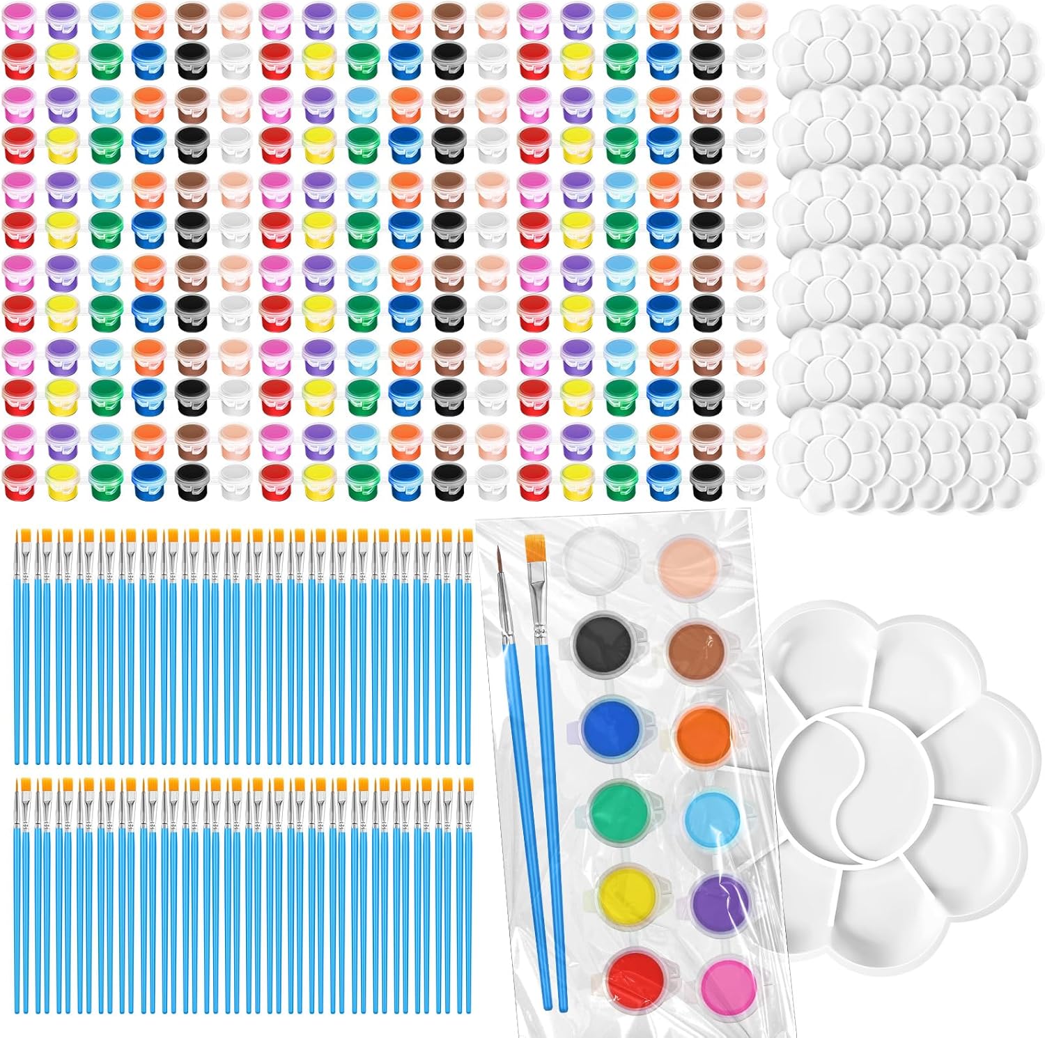 Amazon.com: Fulmoon 720 Pcs Acrylic Paint for Kids Adults 48 Sets ...