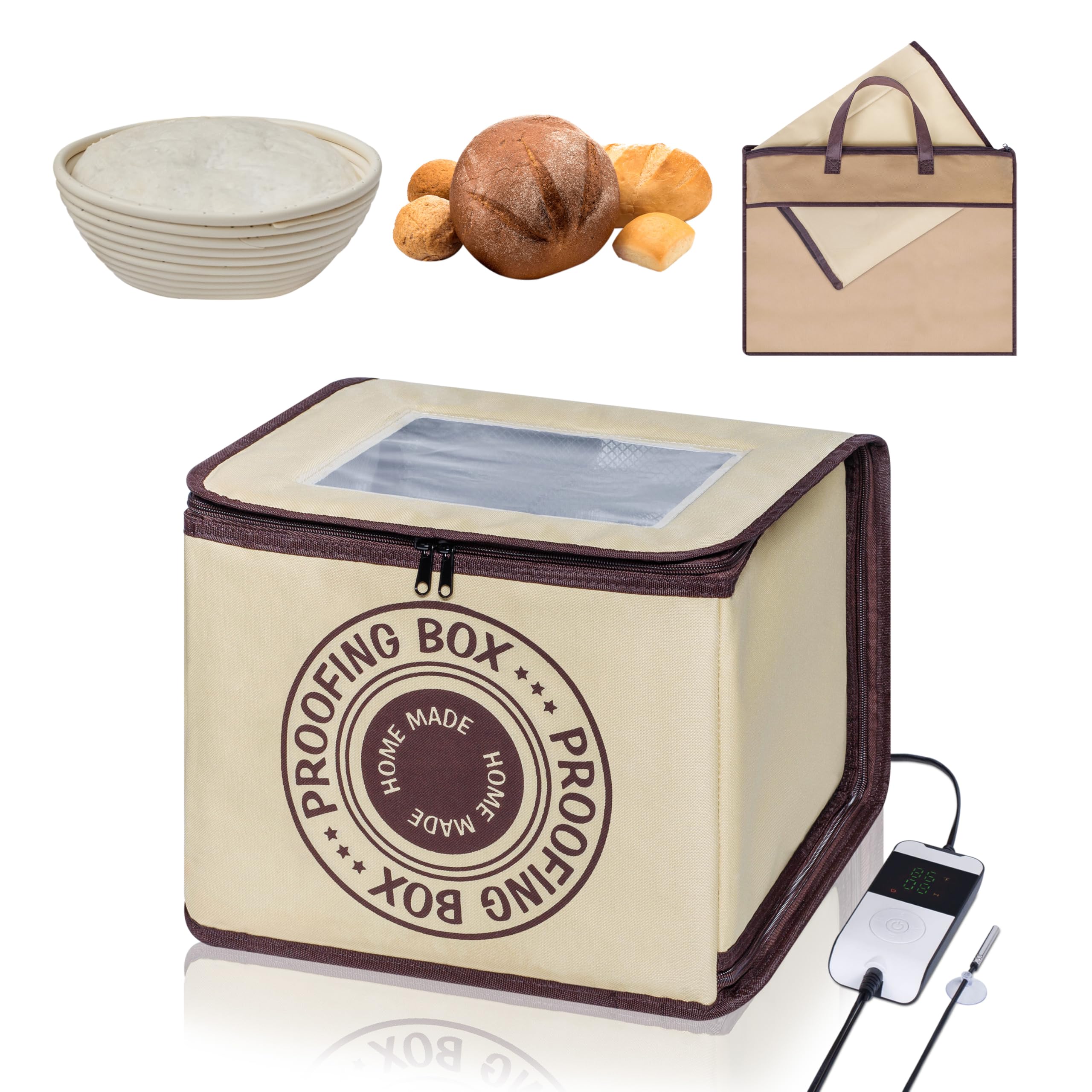 Amazon.com: Bread Proofing Box – Dough Bread Proofer Box with Carry Bag ...
