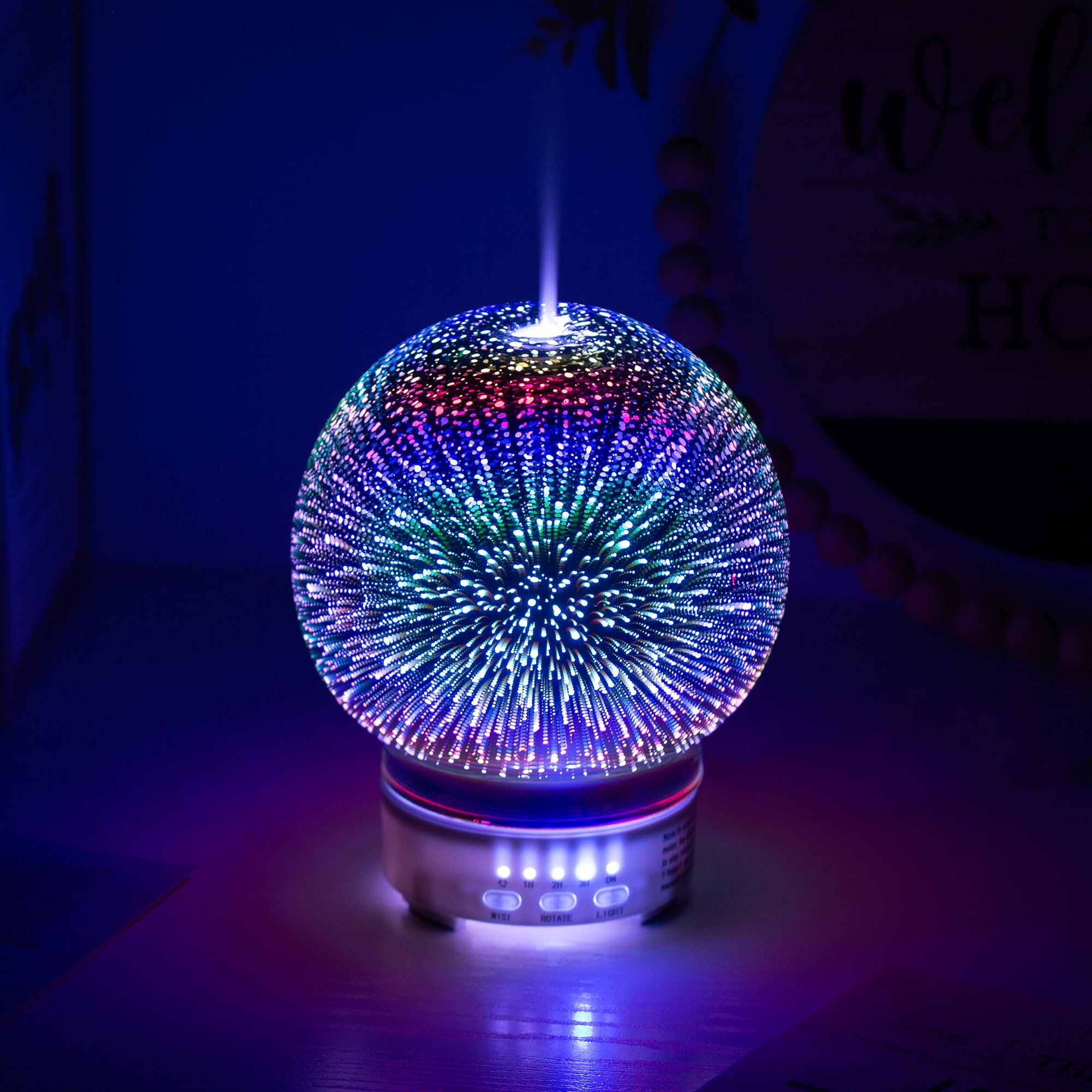 Snapklik.com : COOSA 3D Firework Essential Oil Diffuser,360 Rotatable ...