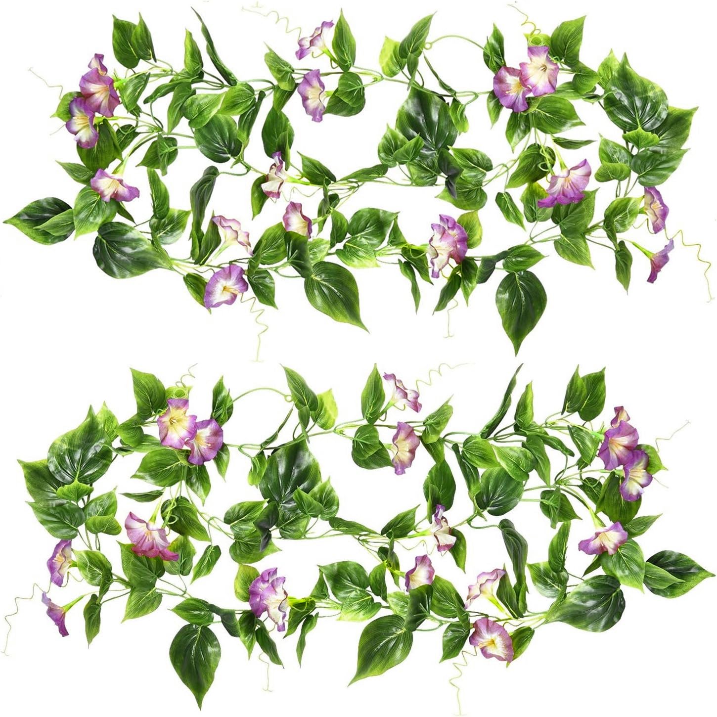 Snapklik.com : Artificial Morning Glory Hanging Vines Plants, Fake Silk ...