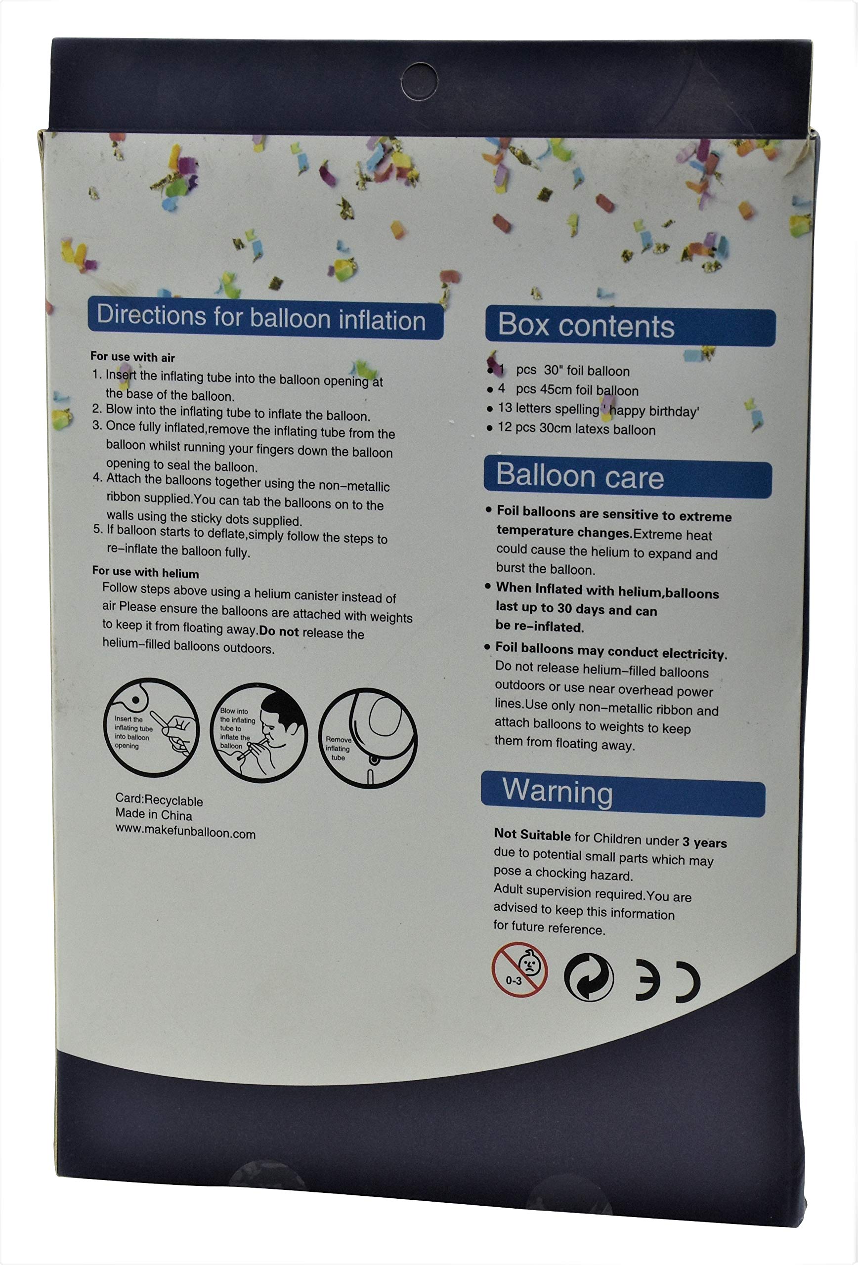 Buy Jagmag® Blue them King Crown balloon Decoration set / Birthday ...