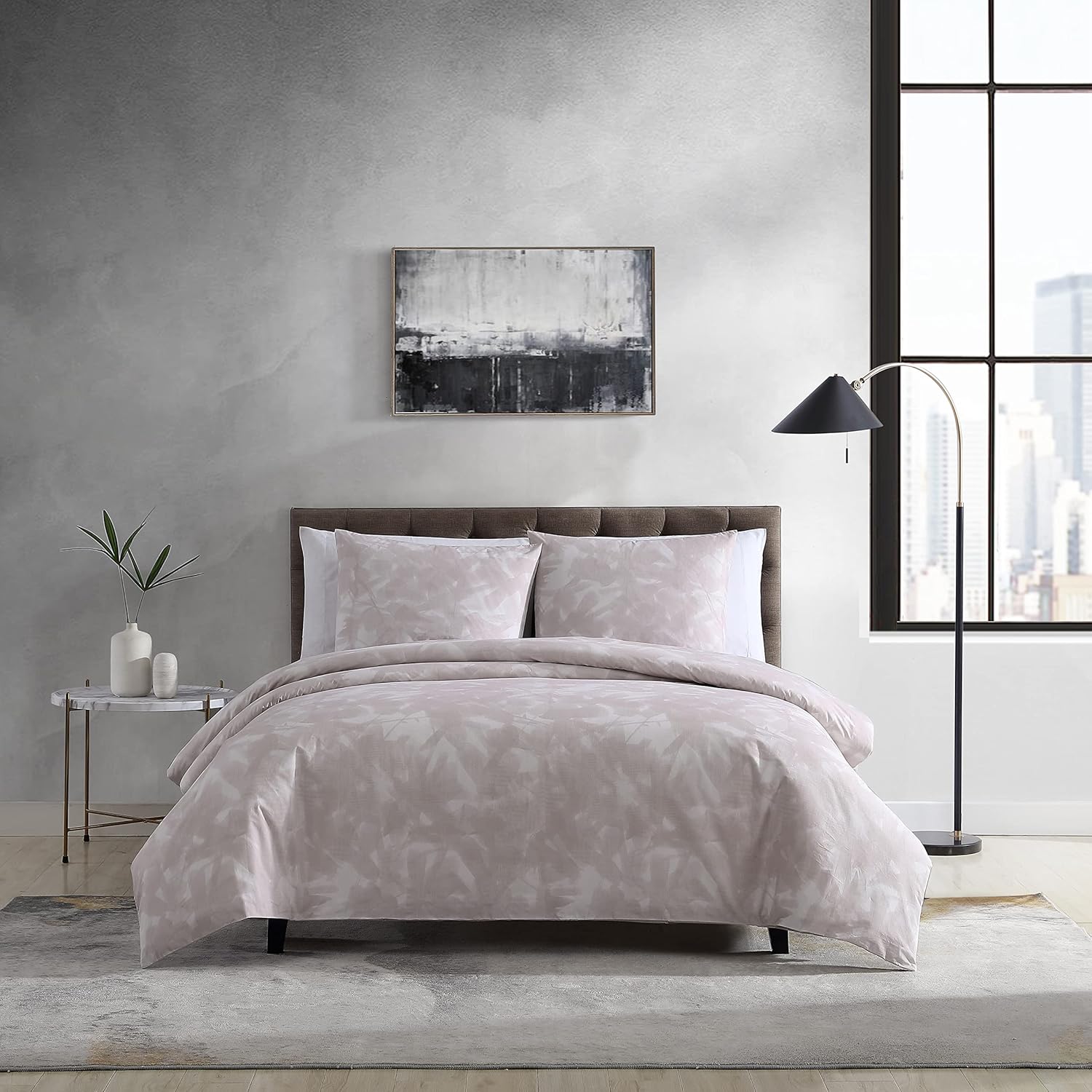 Amazon.com: Kenneth Cole New York - King Duvet Cover Set, Cotton ...