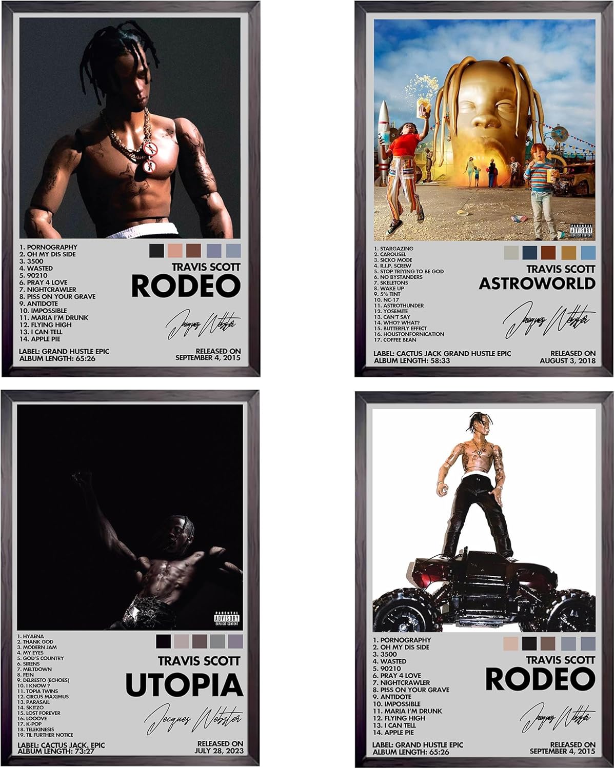 Amazon.com: JungleWind Travis Scott Aesthetic Poster, Album Cover ...