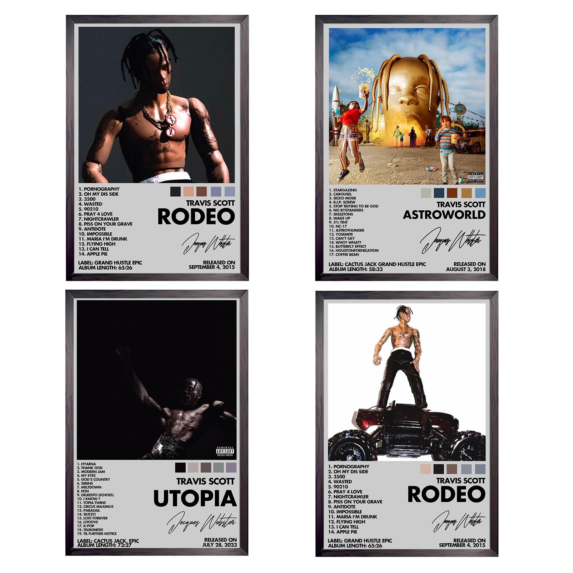 Amazon.de: JungleWind Travis Scott Aesthetic Poster, Album Cover ...