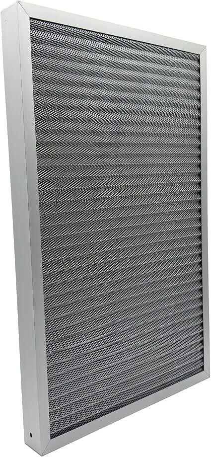 Washable Air Filter(20" x 25" x 2" MERV 5), Aluminum Electrostatic Air ...
