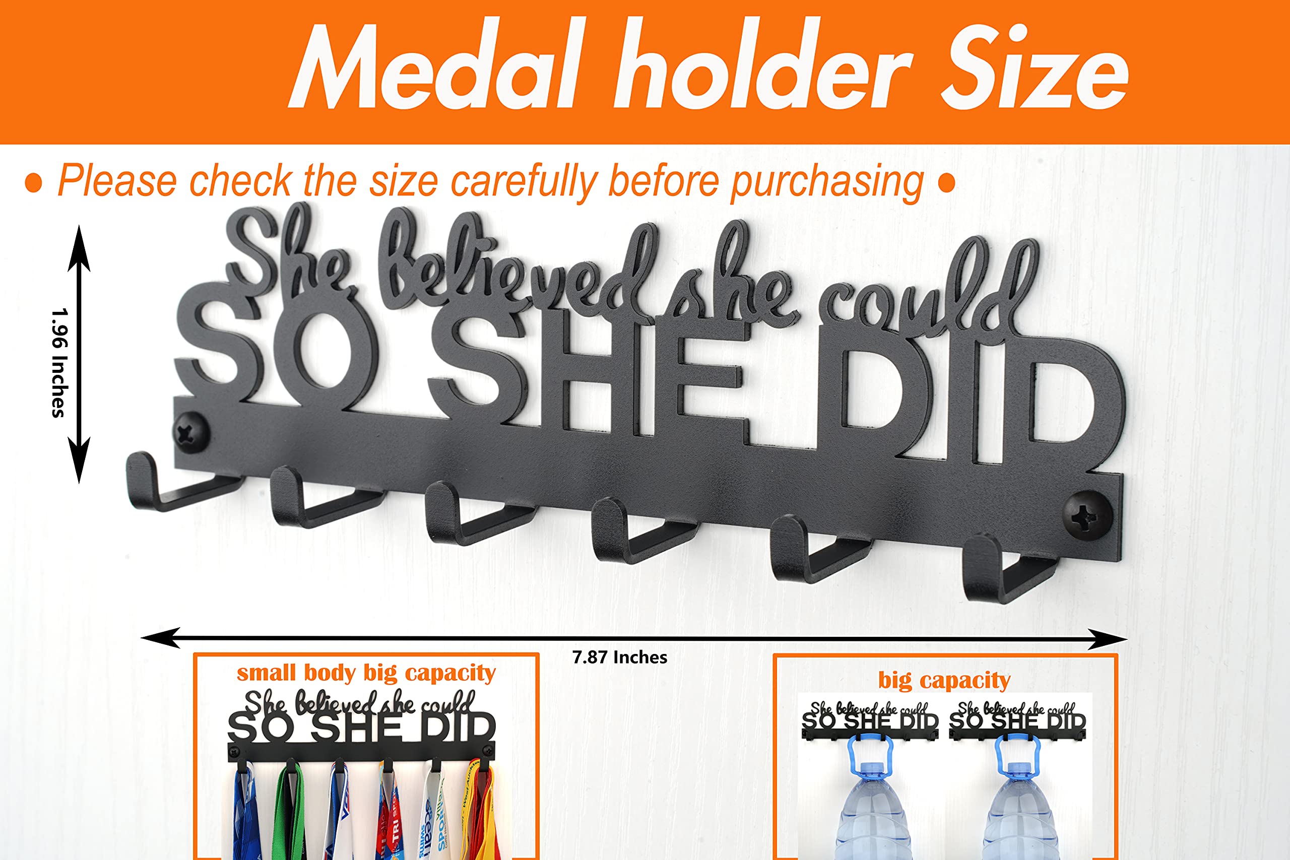 Snapklik.com : Medal Holder Display Hanger Rack Frame - Sturdy Wall ...