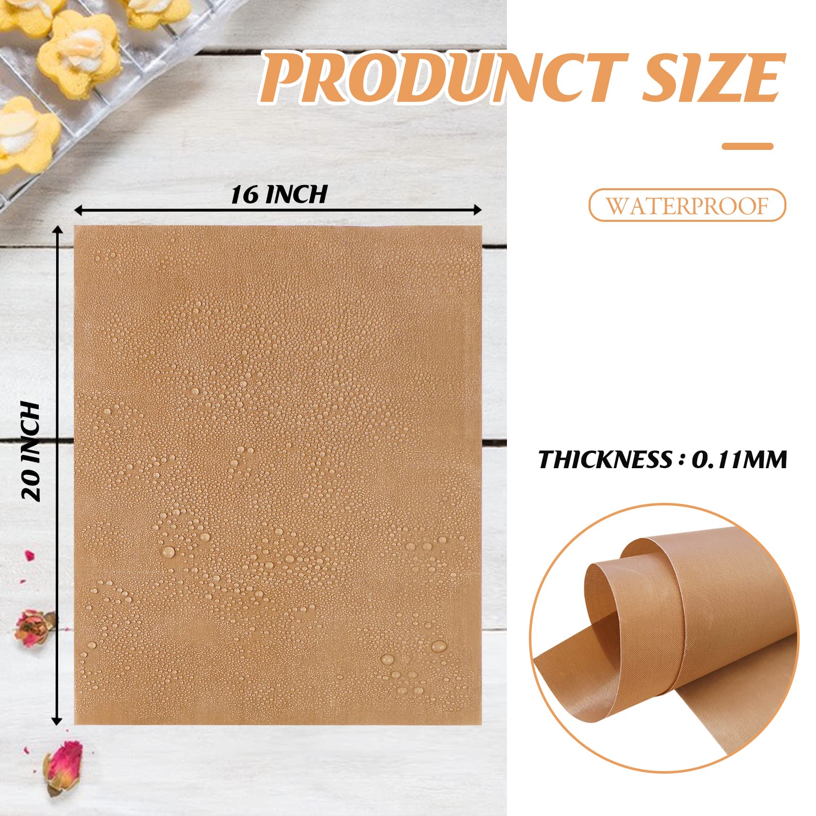 Snapklik.com : 3 Pack Teflon Sheets For Heat Press Reusable, 16 X 20 ...