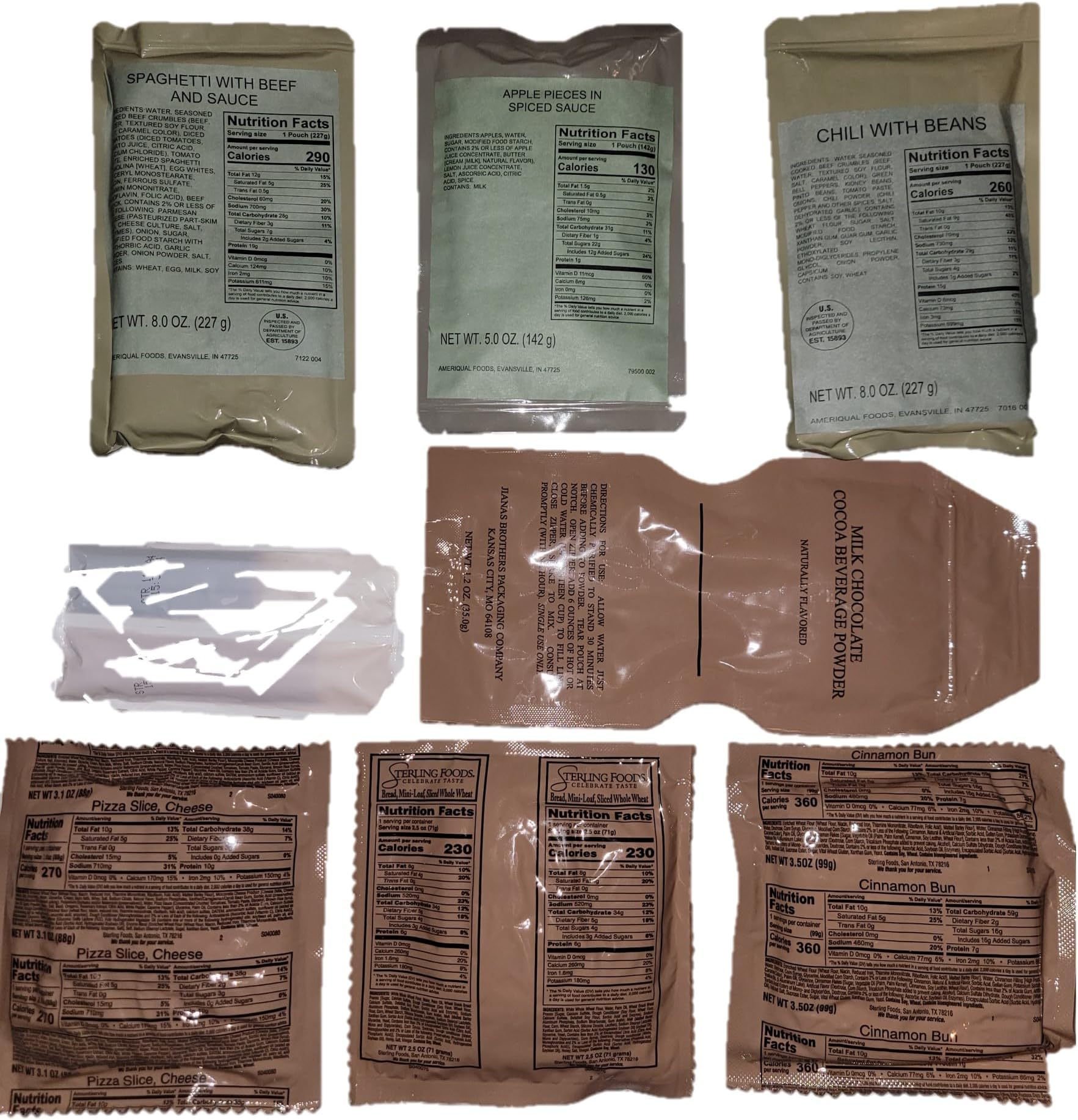 Amazon.com: ALL MREs 96 Hour Emergency Food Kit - 4 Day Kit for 1 ...