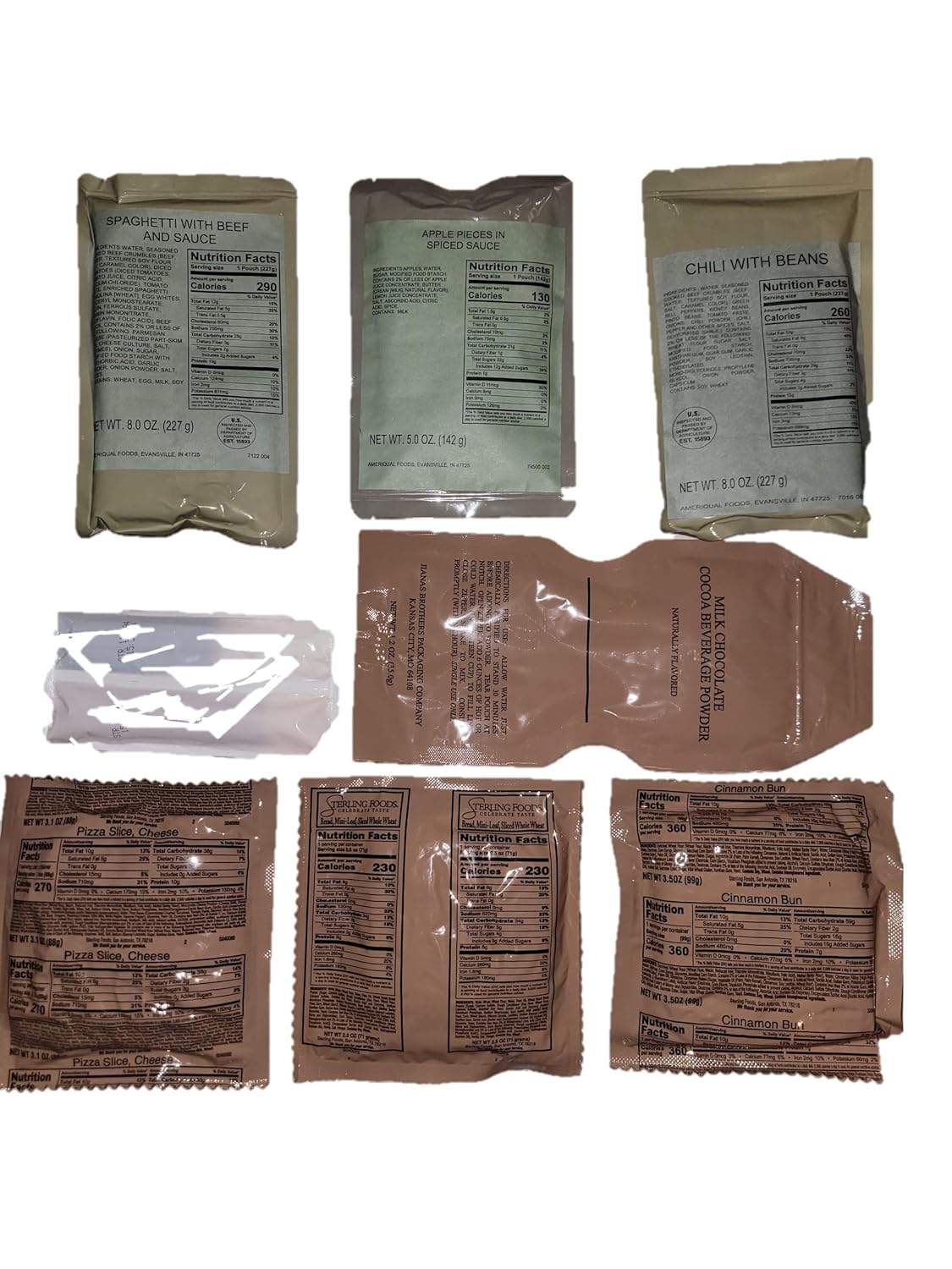 Amazon.com: ALL MREs 96 Hour Emergency Food Kit - 4 Day Kit for 1 ...