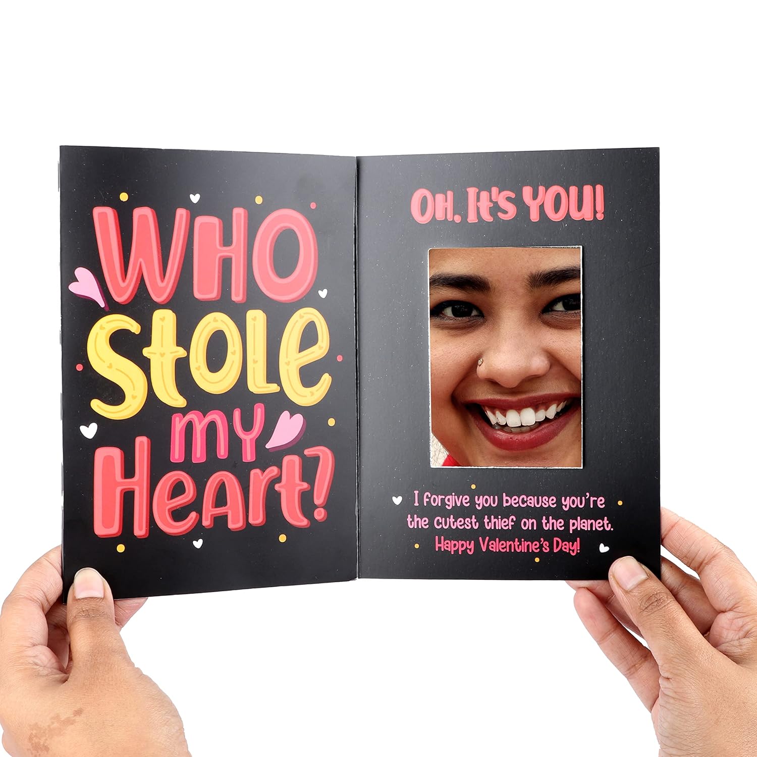 Oye Happy - Valentine Day Greeting Card - Mirror Card - Best Gift for ...