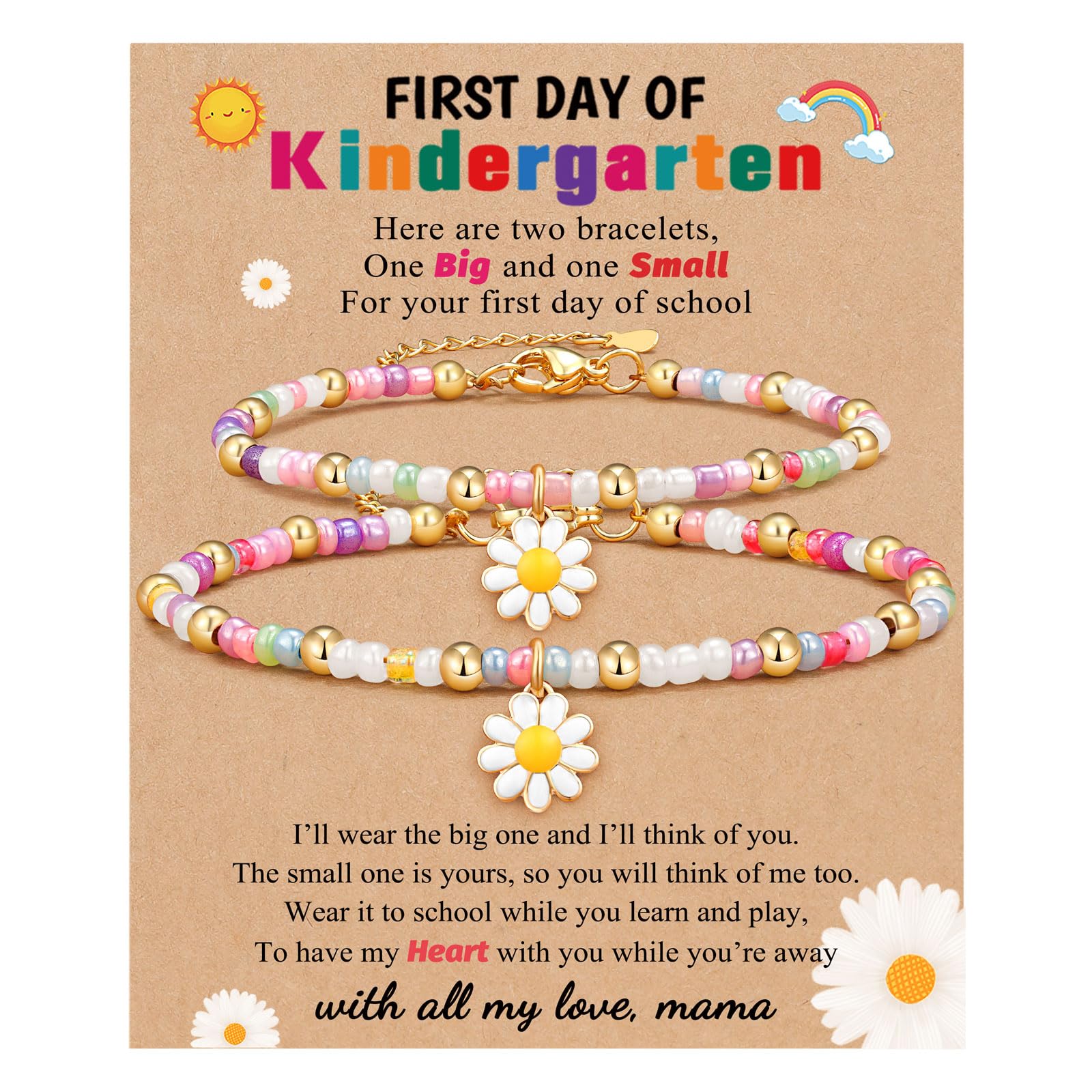 Snapklik.com : First Day Of School Kindergarten Gifts Bracelet Mommy ...