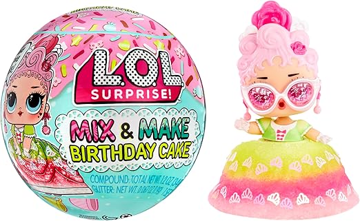 Amazon.com: LOL Surprise Mix & Make Birthday Cake Tots with Collectible ...