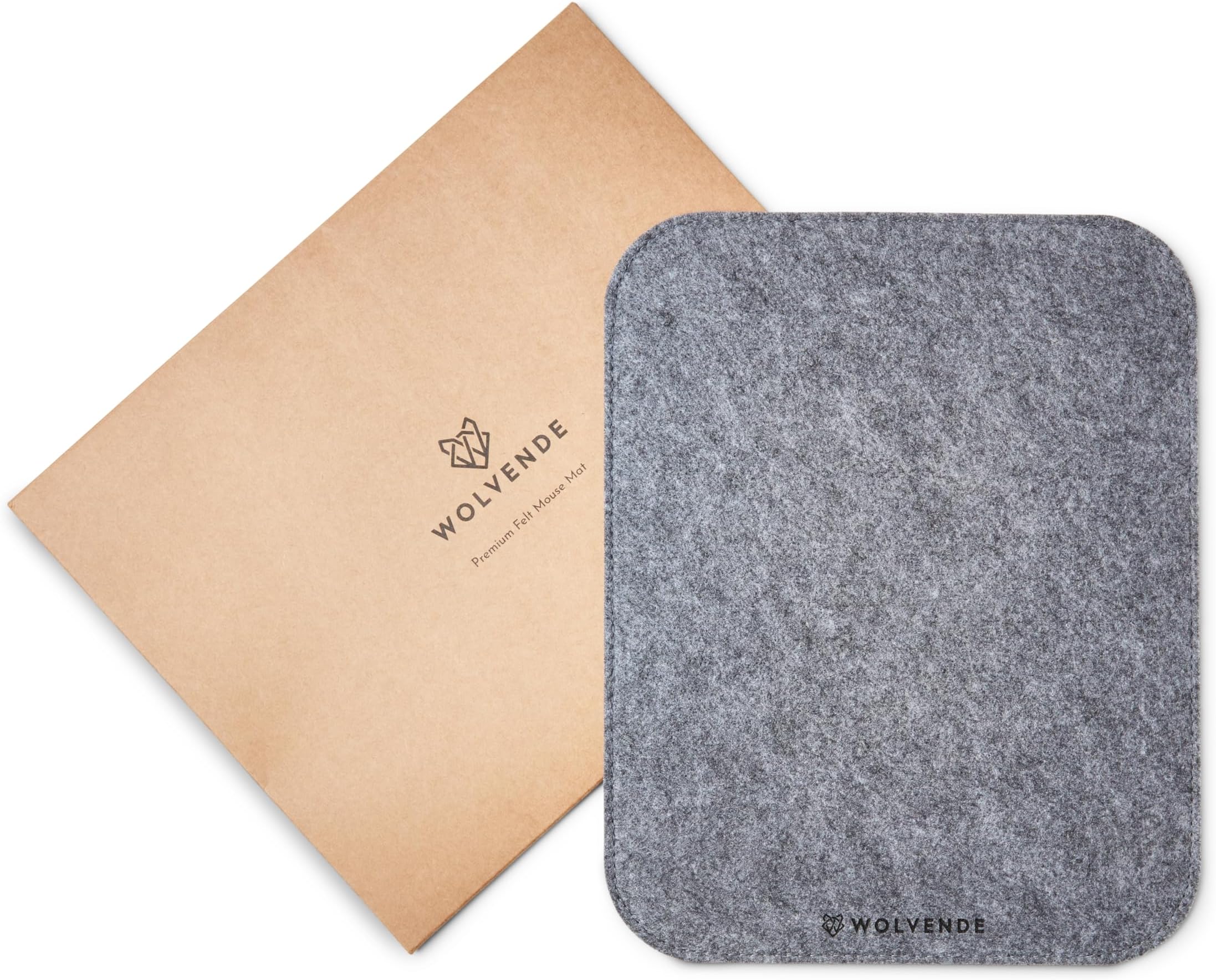 Amazon.com: Wolvende Premium Felt Mouse Mat | 8.66" x 11" | Slim Mouse ...