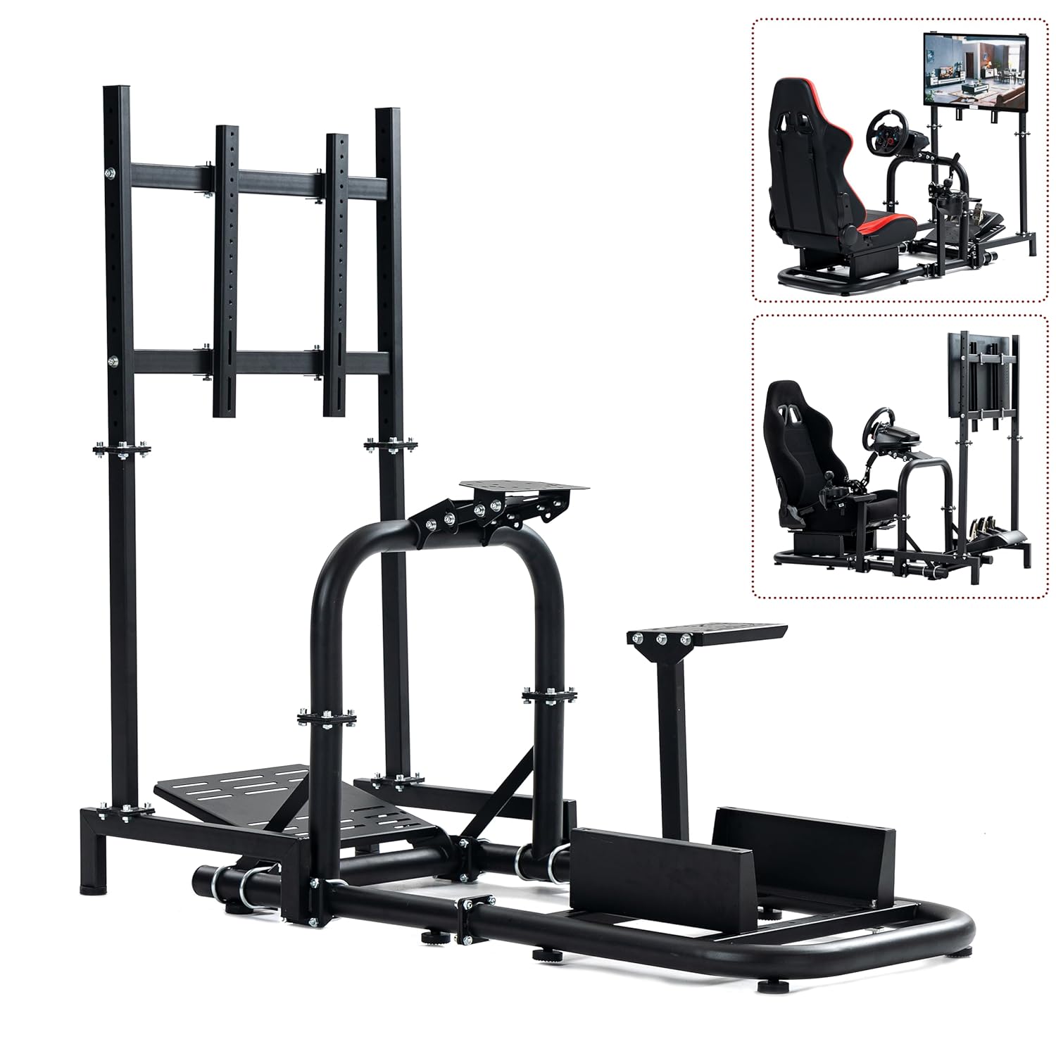 Amazon.com: Anman Racing Simulator Cockpit Frame with Gaming Pro ...
